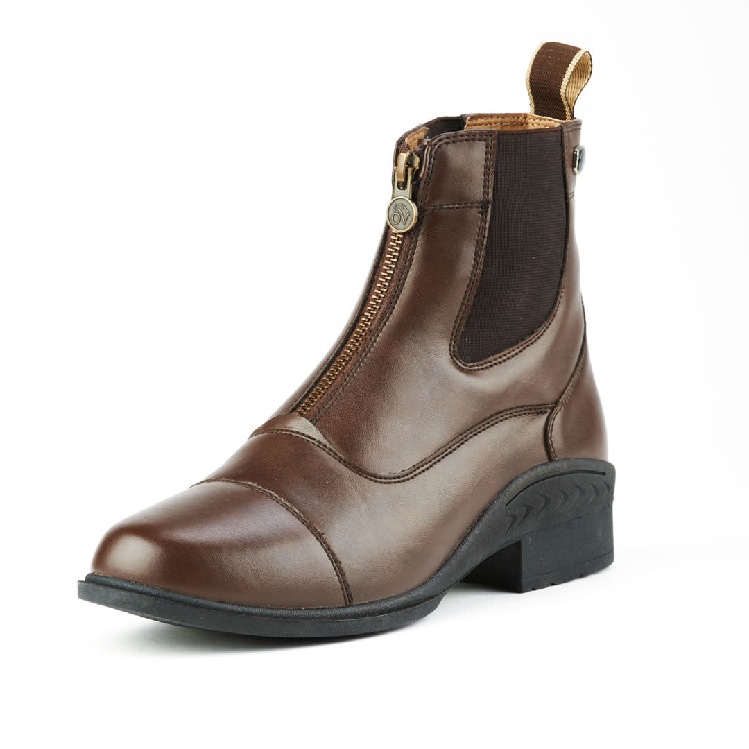 Ovation Women's Quantum Zip Front Paddock Boot - Brown - Ovation-470802 ...