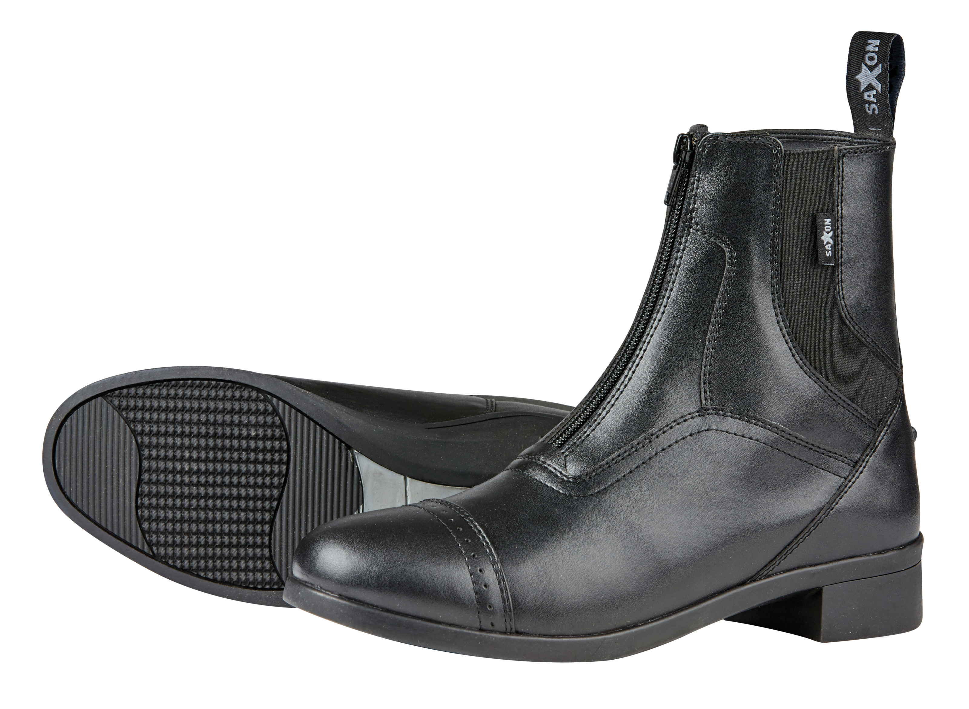 Saxon Kids' Syntovia Zip Paddock Boots - Black - Saxon-BNX100909-Black ...