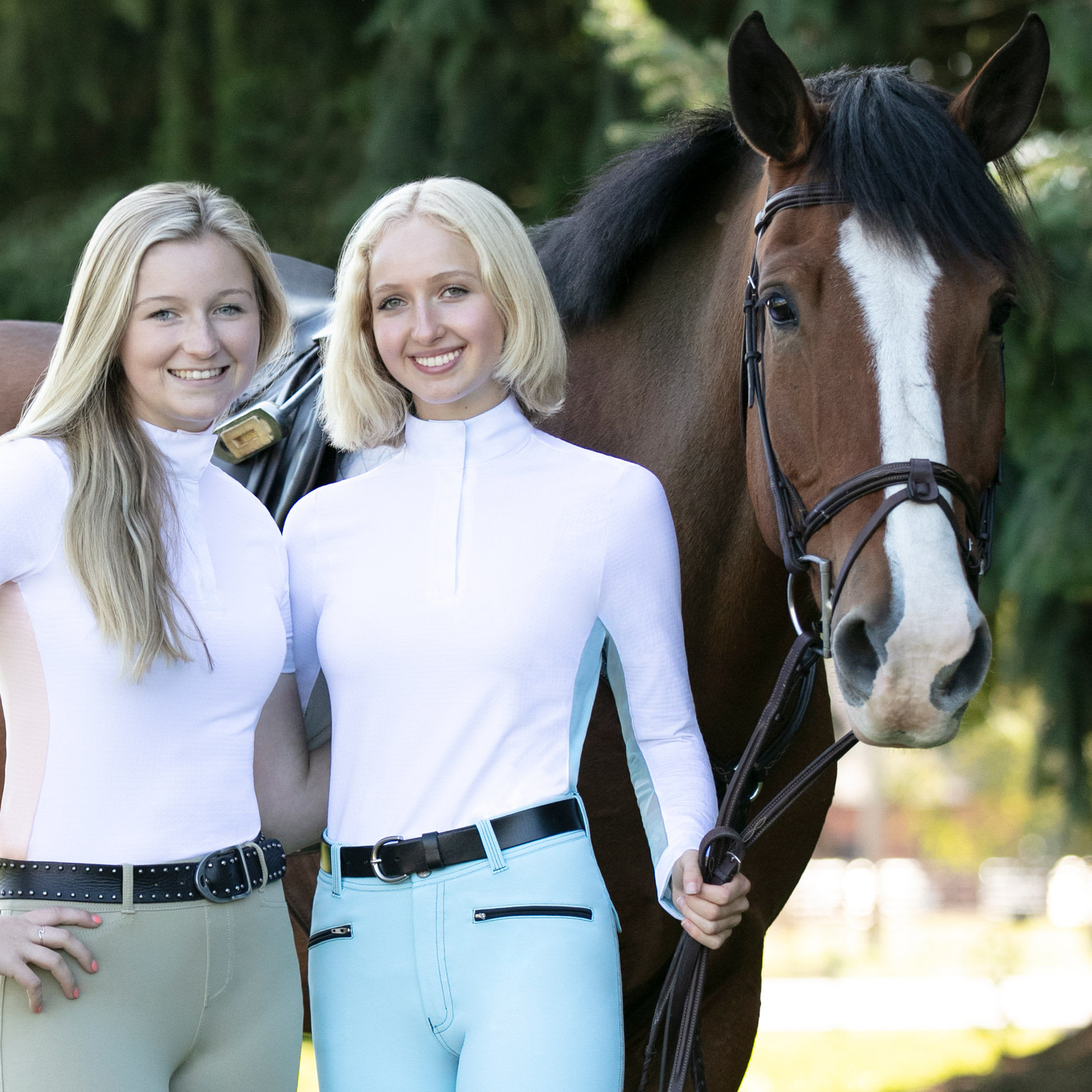 Irideon Women's Ciara IceFil Show Shirt - White/Energy Blue - Irideon ...