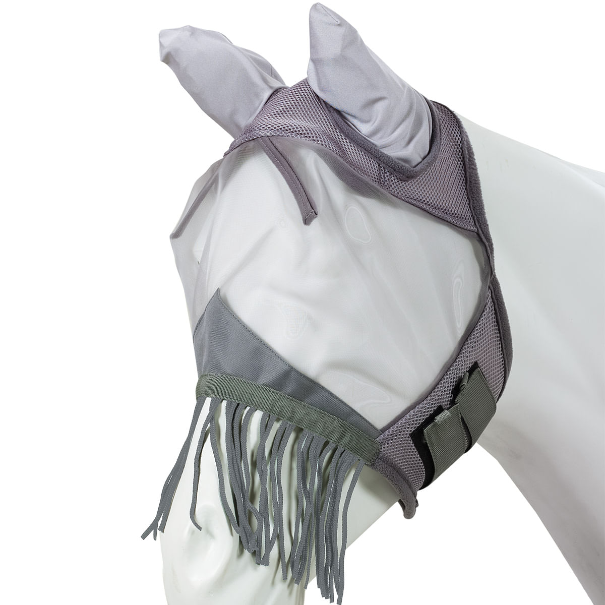 Got Flies Fine Mesh Fly Mask w/Fringe - Grey - Got Flies-471022-Grey ...