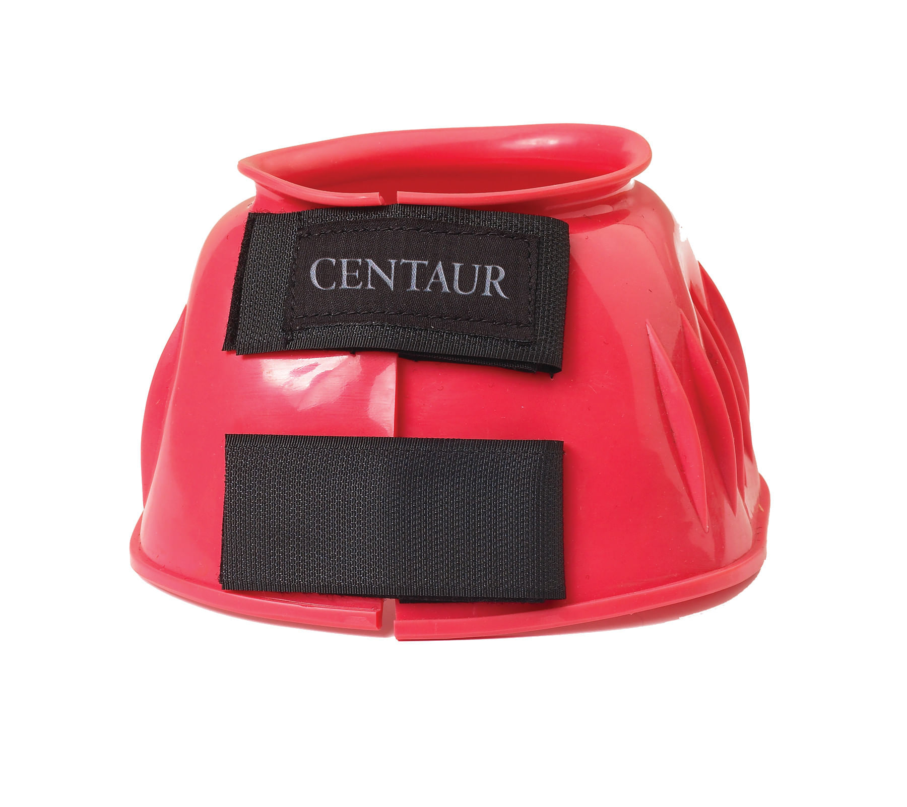 Centaur PVC Ribbed Double Hook and Loop Bell Boots - Red - Centaur ...