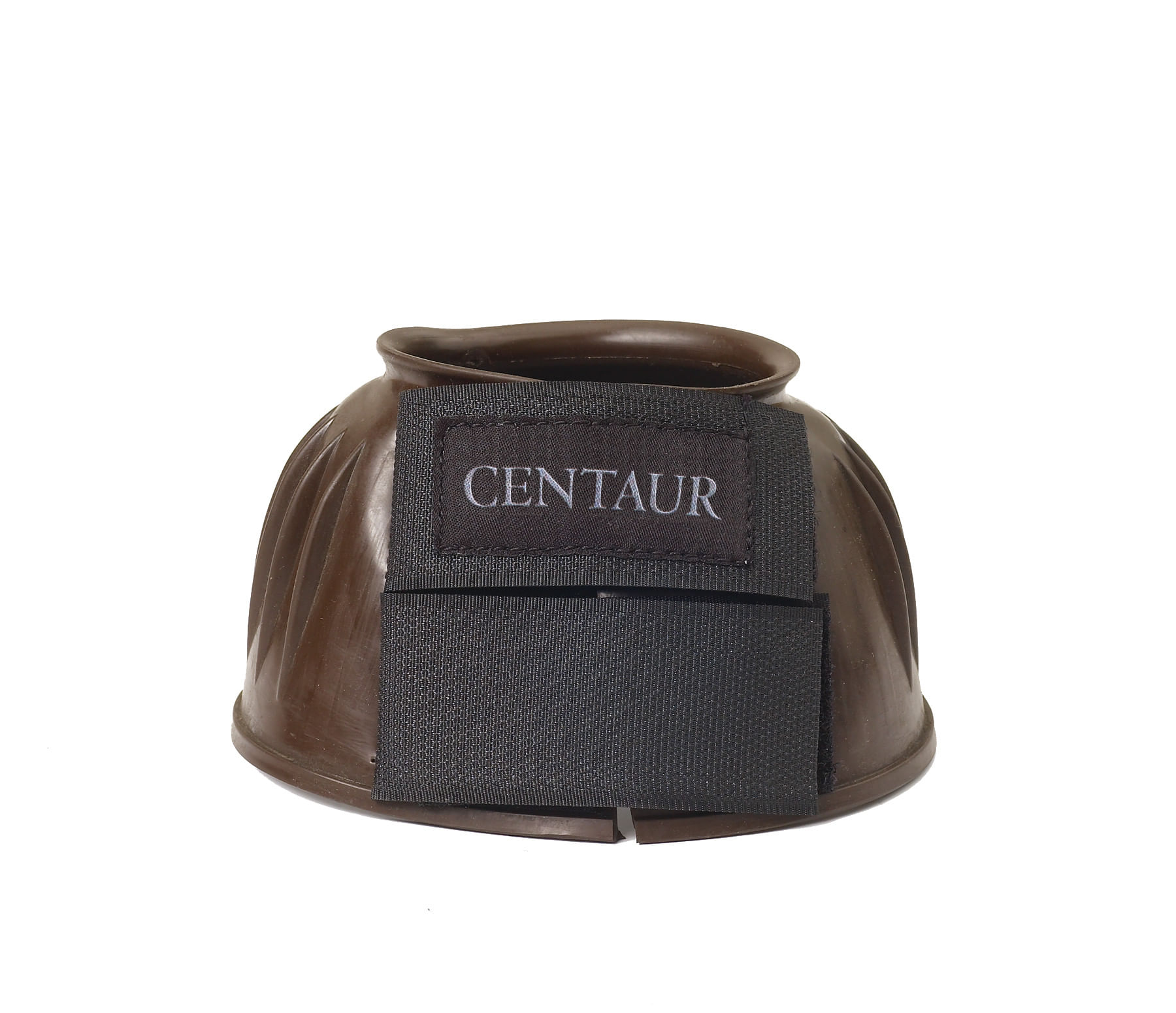 Centaur PVC Ribbed Double Hook and Loop Bell Boots - Brown - Centaur ...