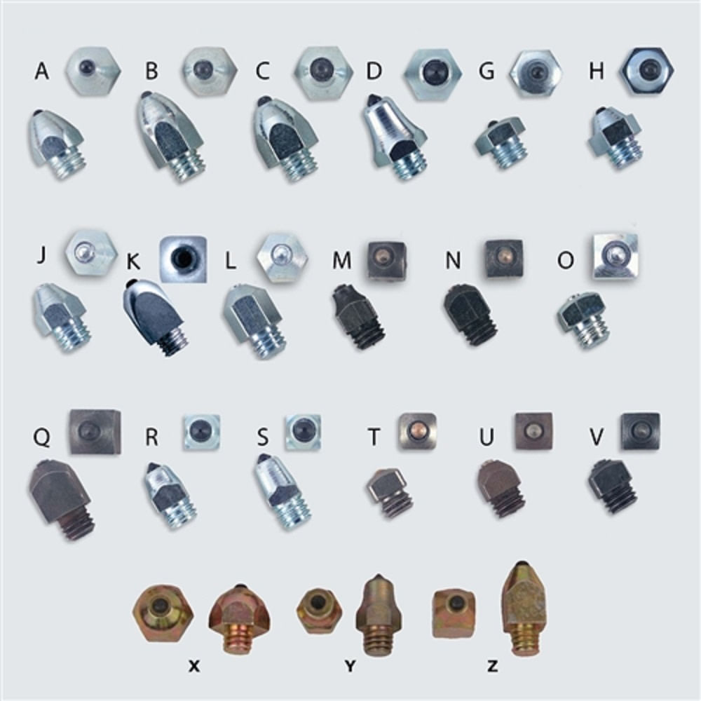 Nunn Finer Full Hexagonal Spike Studs (D) - Nunn Finer-60D-None - Bit ...