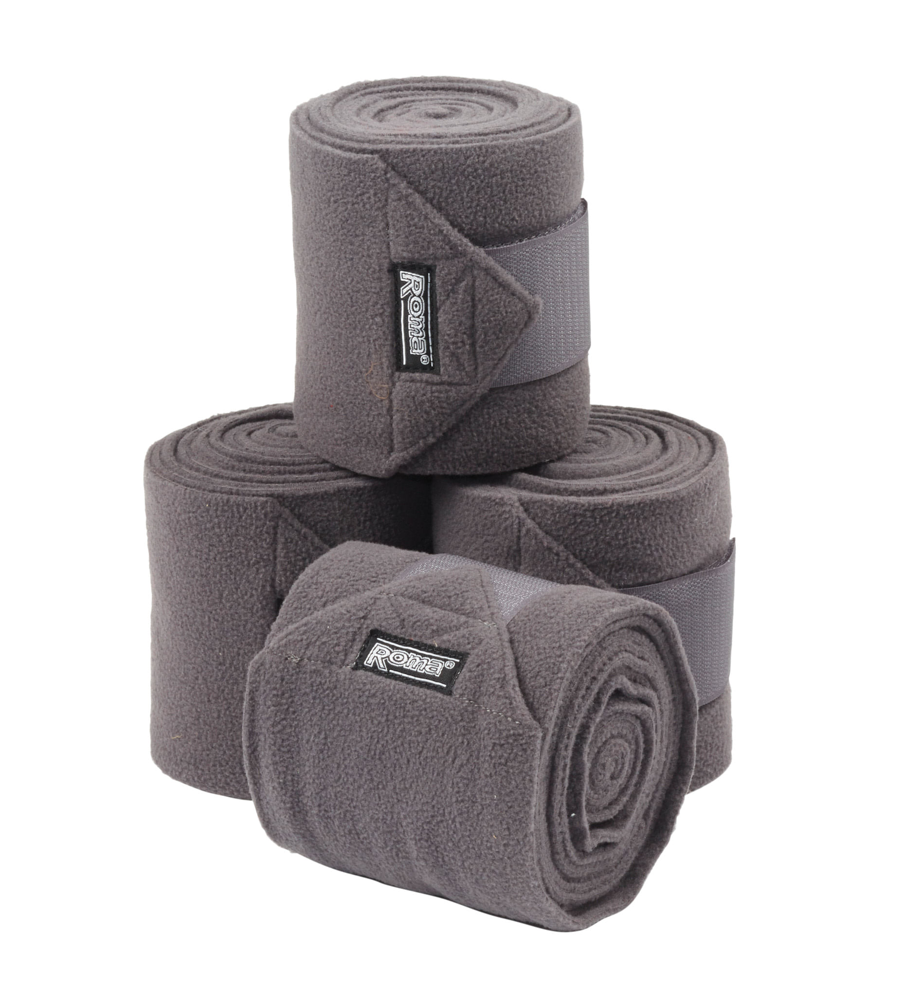 Roma Thick Polo Bandages 4 Pack - Grey - Roma-BNX100840-Grey - Bit of ...