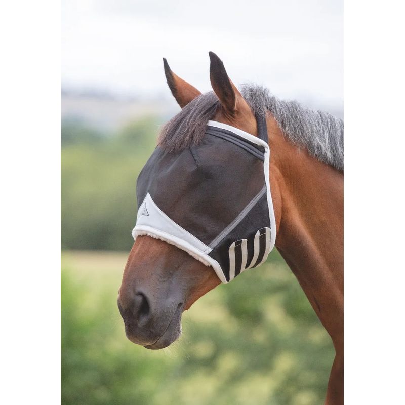 Shires Fine Mesh Earless Fly Mask - Black - Shires-6661-Black - Bit of ...