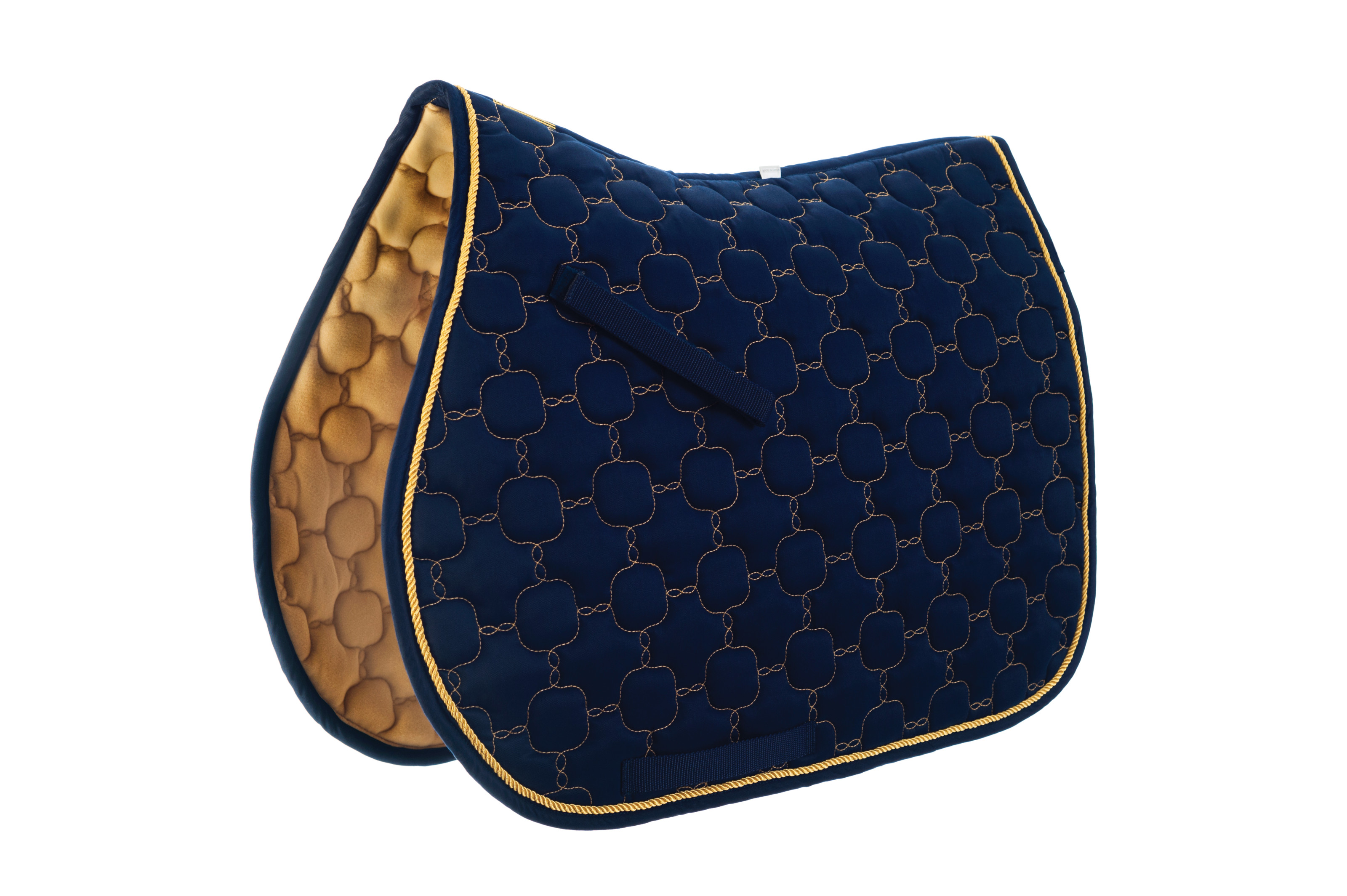 Roma Ecole Noble All Purpose Saddle Pad - Navy/Gold - Roma-BNX100108 ...