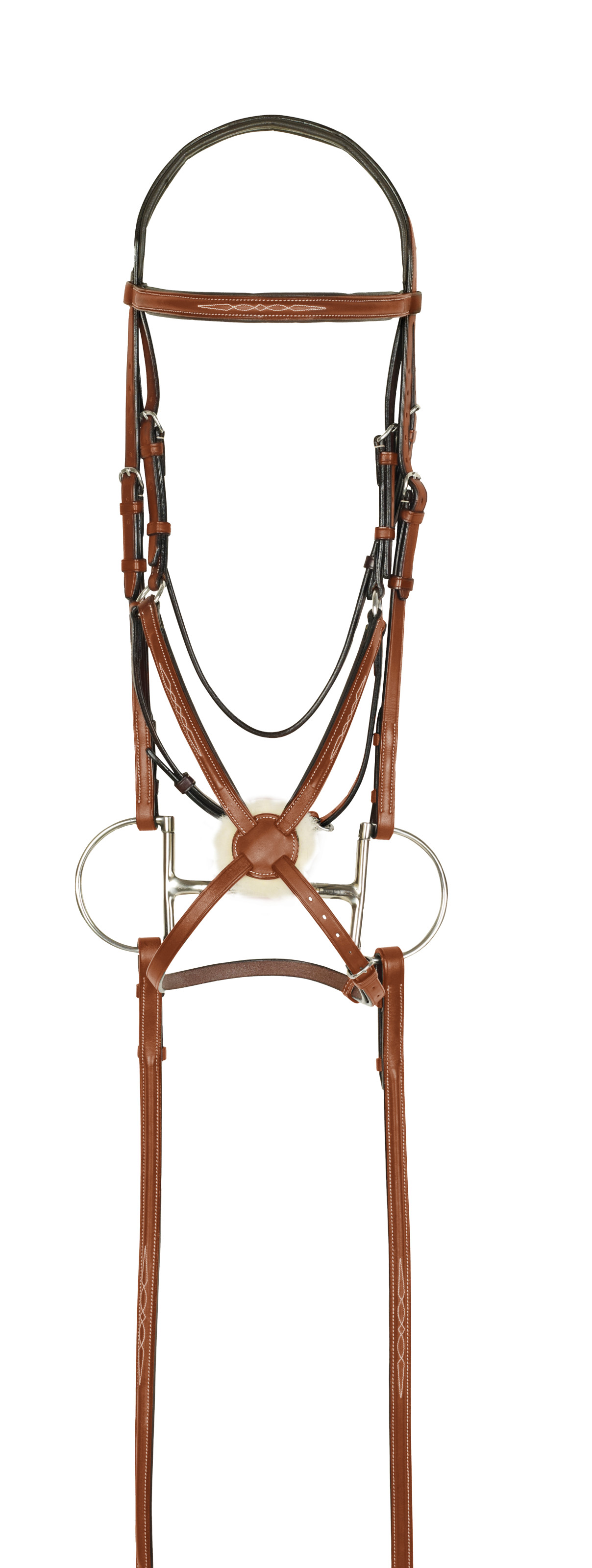 Aramas Fancy Raised Padded Figure-8 Bridle w/Rubber Grip Reins ...