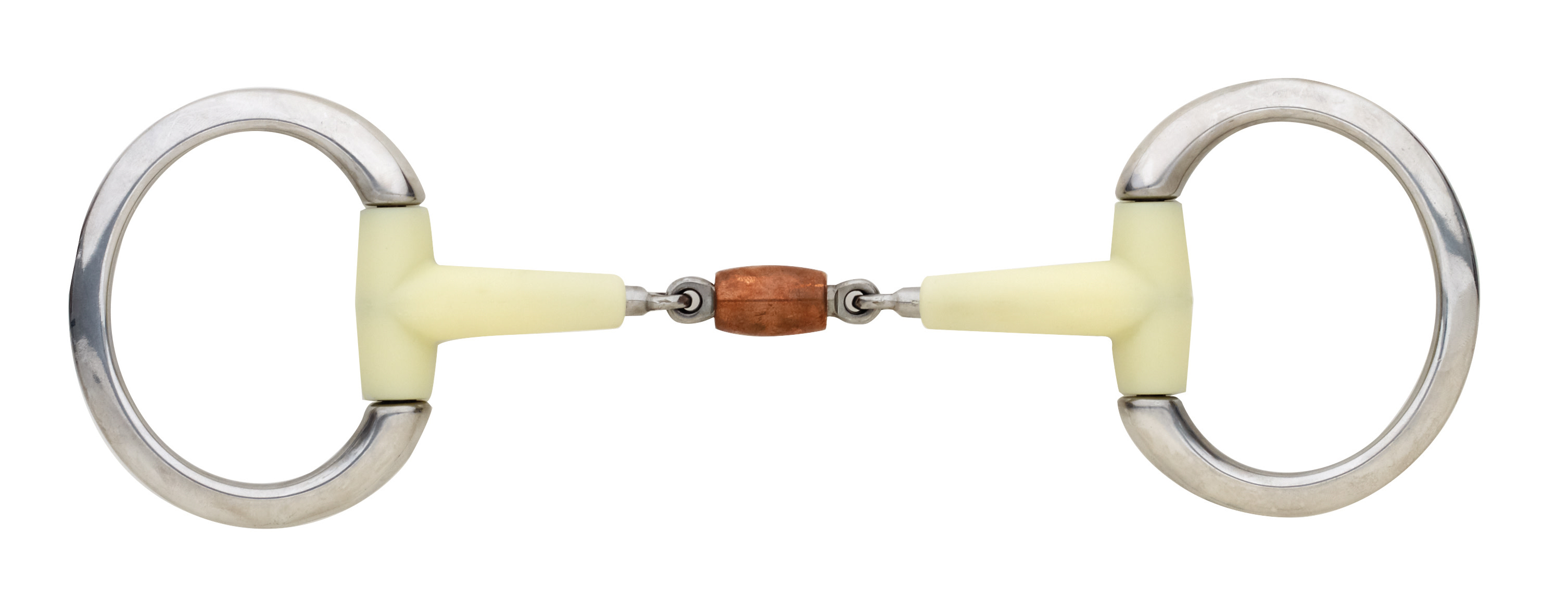 Happy Mouth Bits Contour Double Jointed Copper Roller Flat Eggbutt ...