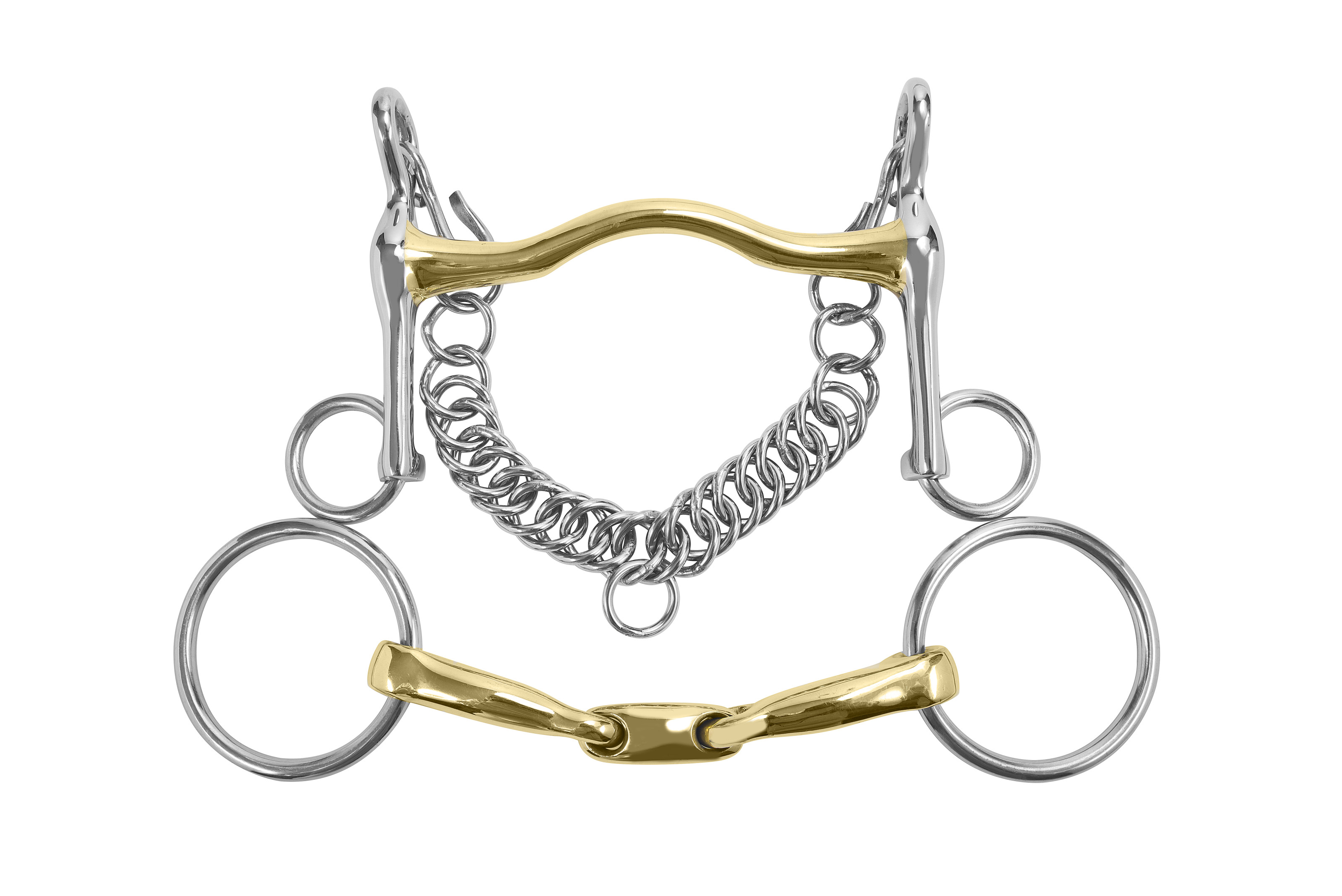 M. Toulouse Short Shank Curb/Bradoon Bit Set - M. Toulouse-1811-None ...