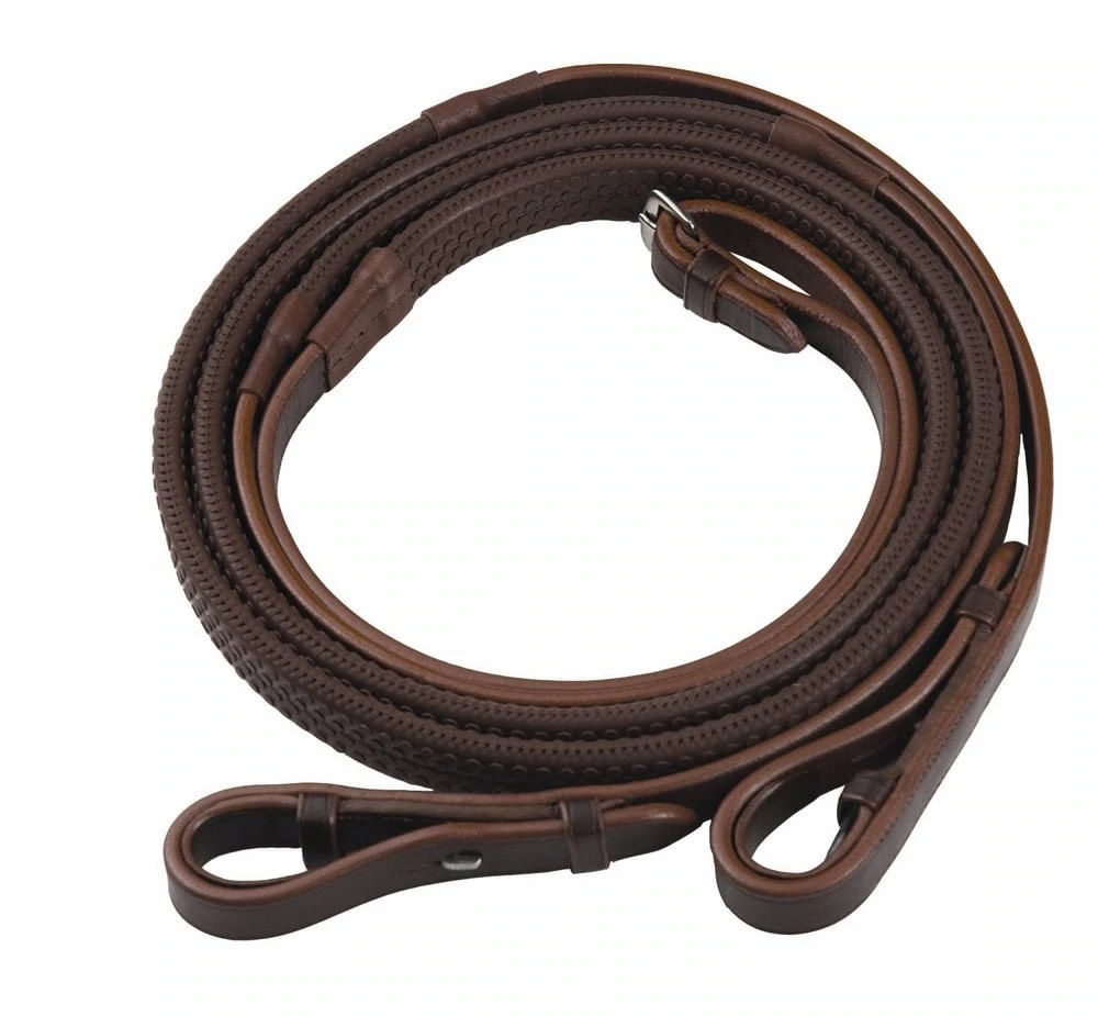 Henri de Rivel Advantage Rubber Reins - Australian Nut - Henri de Rivel ...