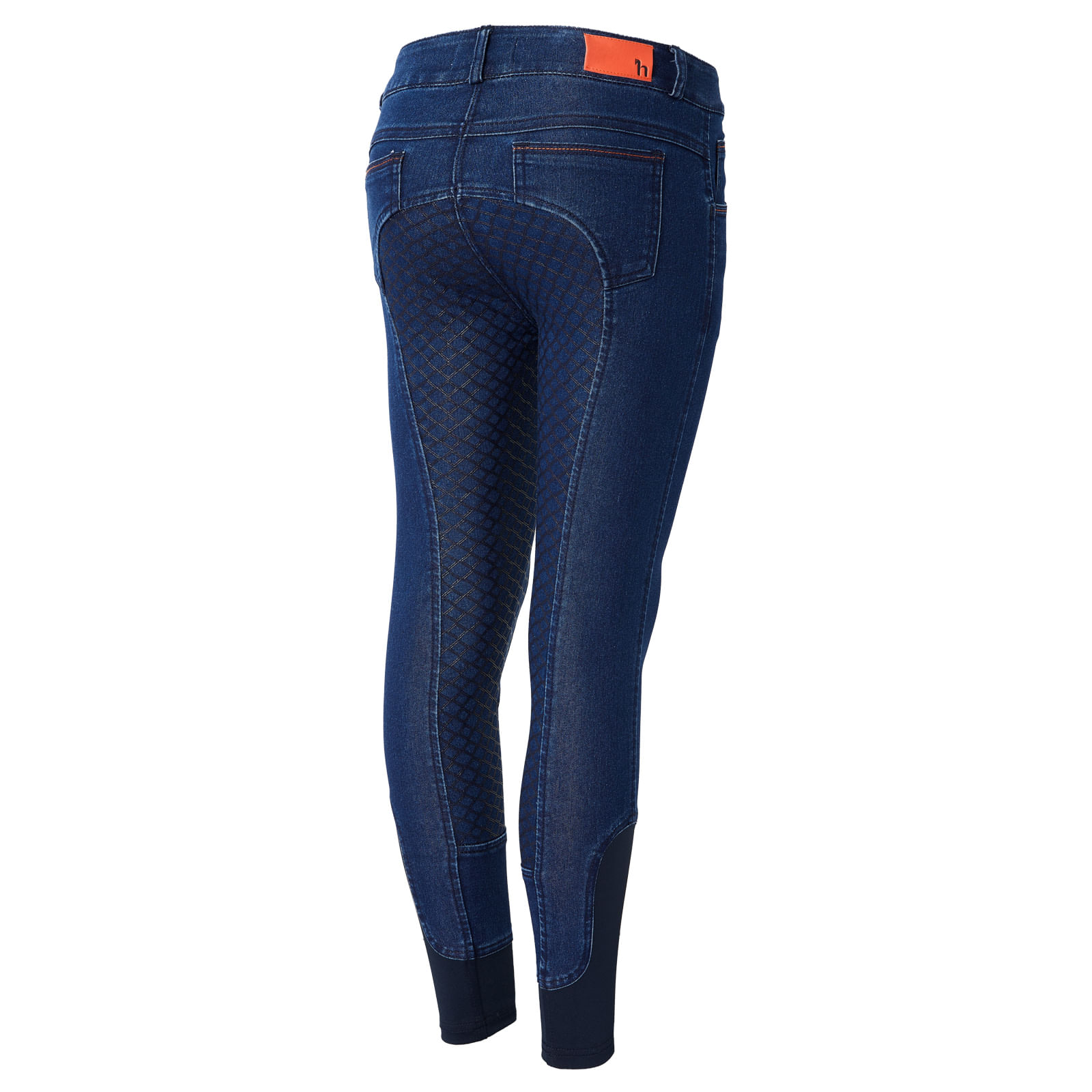 Horze Kids' Allison Full Seat Denim Breeches - Denim Blue - Horze-36683 ...