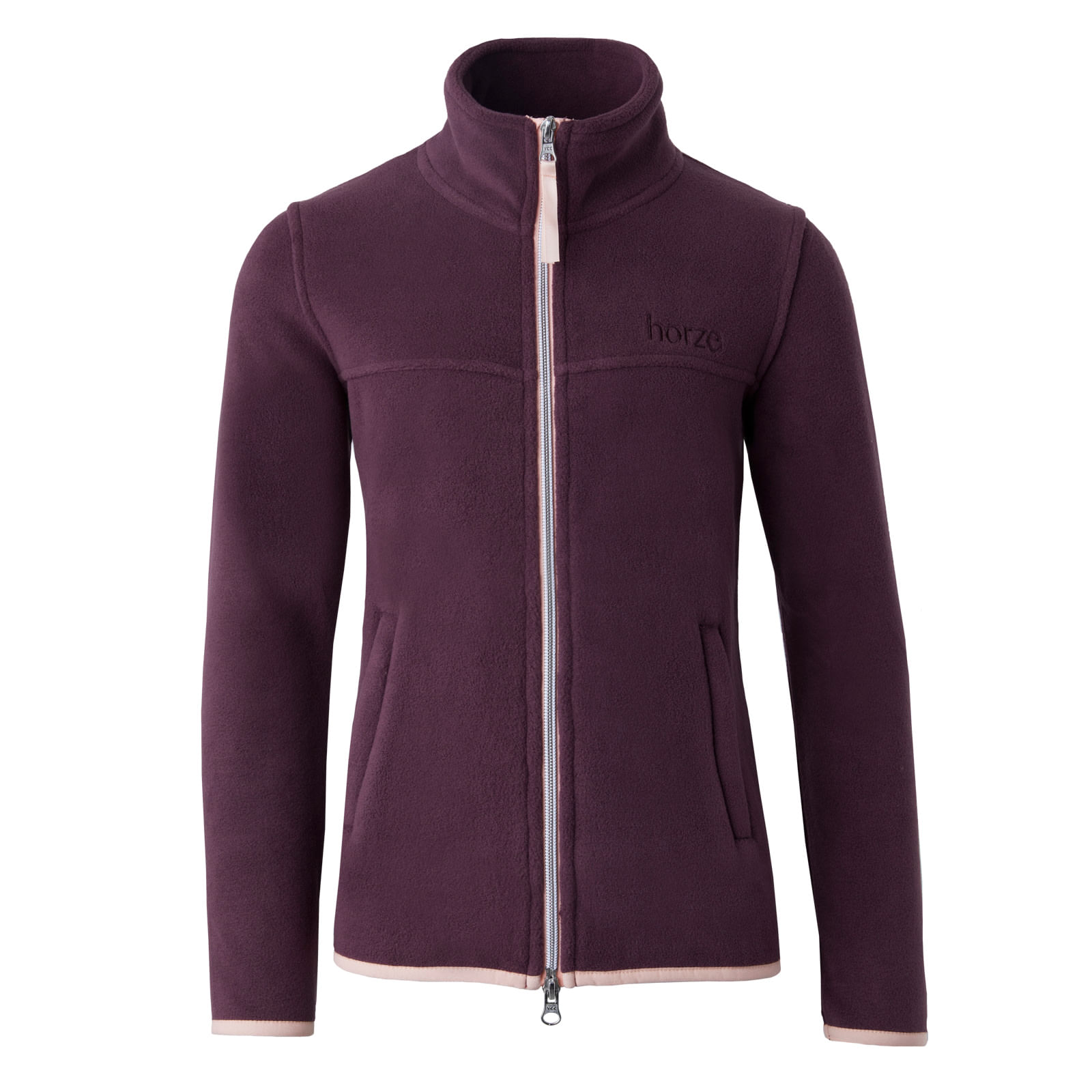 Horze Kids' Morgan Fleece Riding Jacket - Fig Purple - Horze-33708-FPU ...