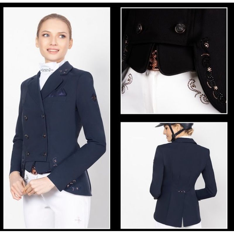 Fair Play Women's Lexim RoseGold Dressage Short Tailcoat - Black - Fair ...