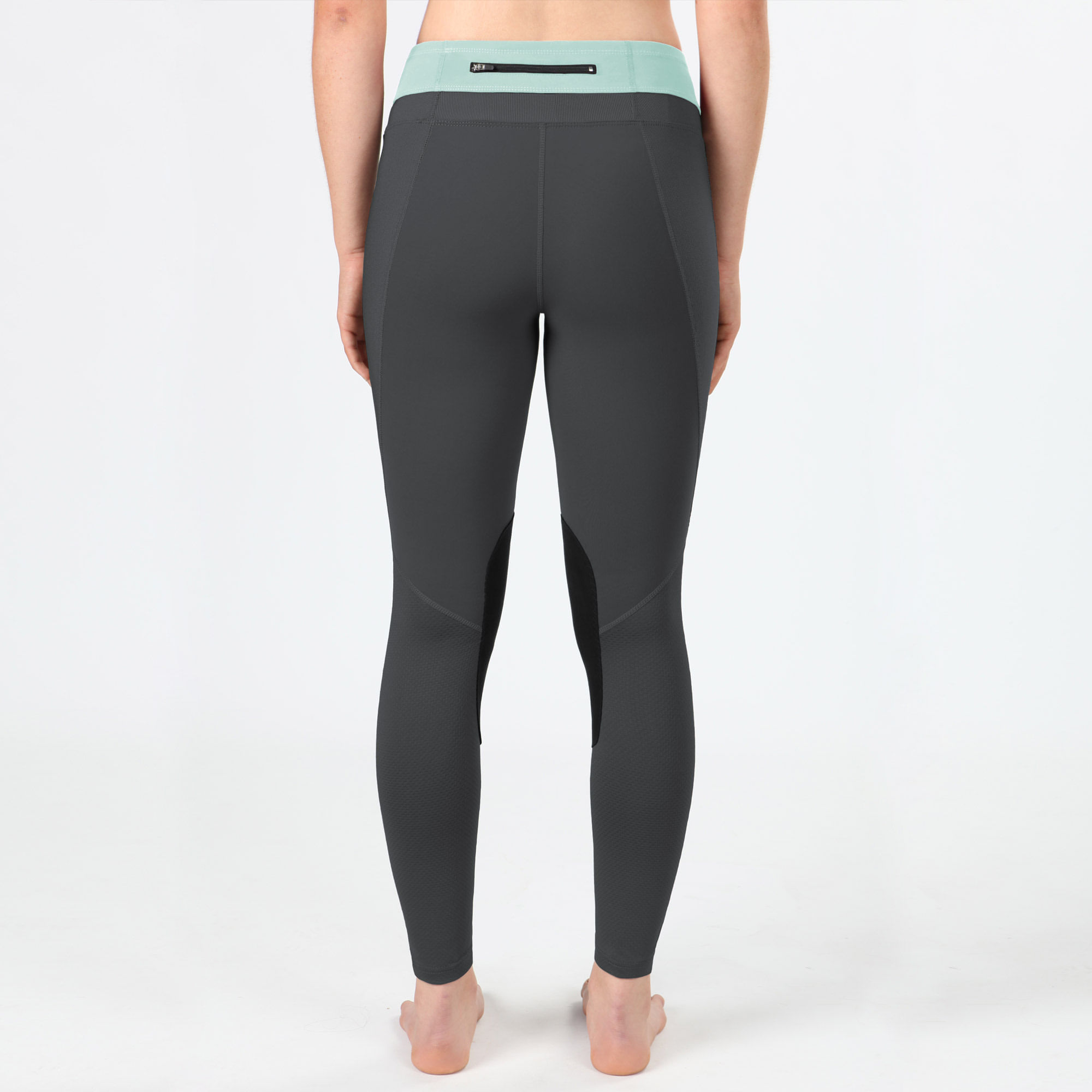 Irideon Women's Synergy Knee Patch Tights - Graphite/Mint - Irideon-30 ...