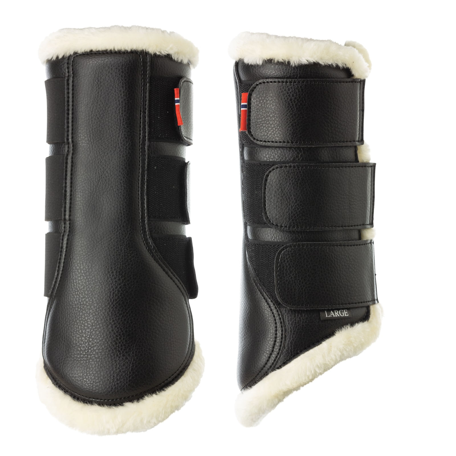 Horze Wellington Fleece Lined Brushing Boots - Black - B Vertigo-19268 ...