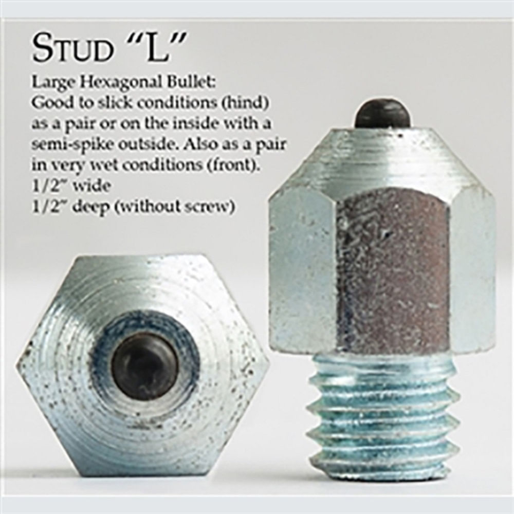 READY TO SHIP: Large Hexagonal Bullet Studs (L) - One Size - Bit of Britain