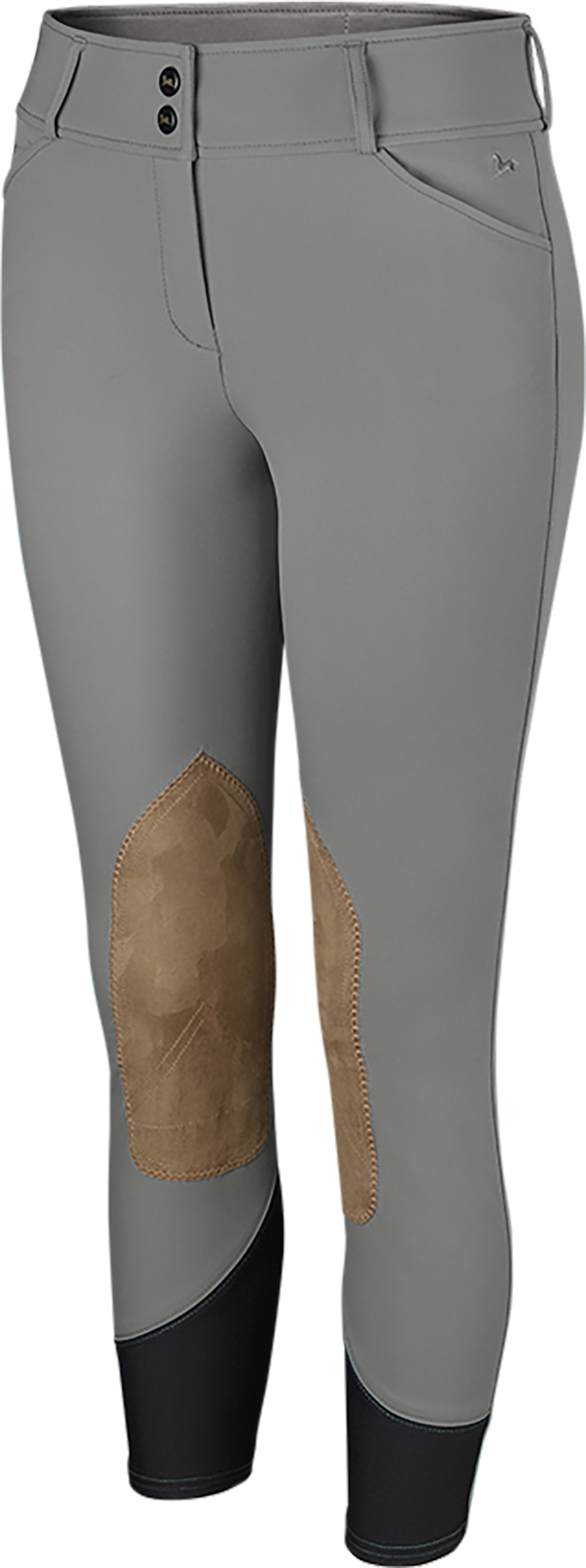 RJ Classics Women's Gulf Natural Rise Front Zip Breeches - Grey Mist ...