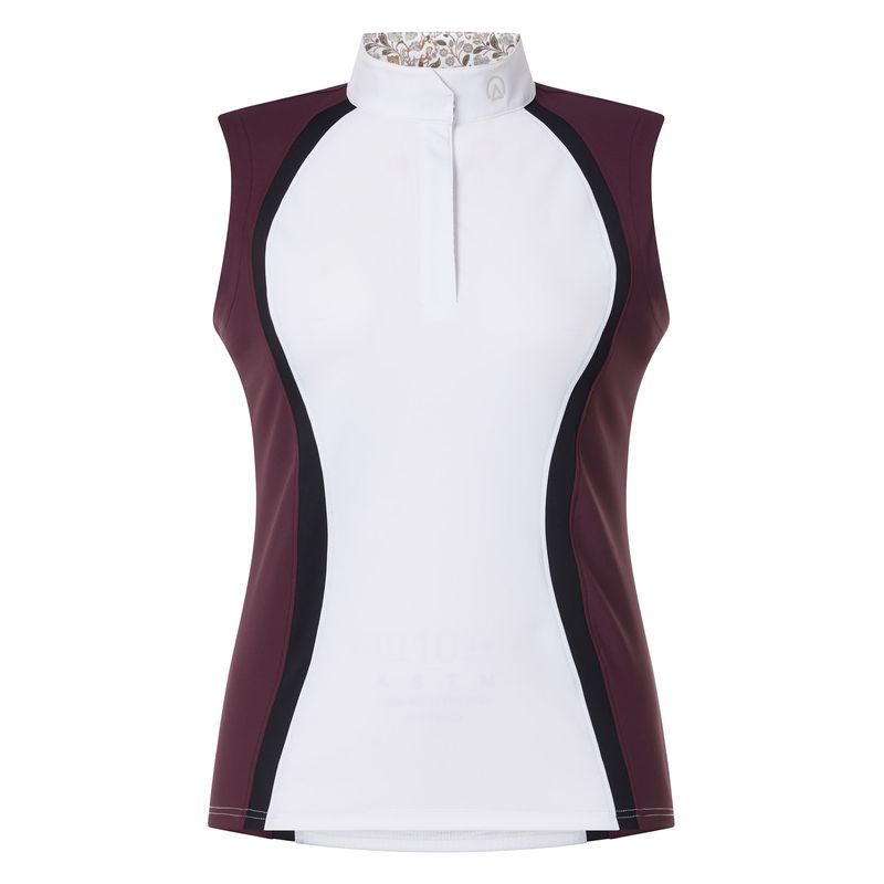 Kerrits Women's Affinity Sleeveless Show Shirt - Vineyard/Filigree ...