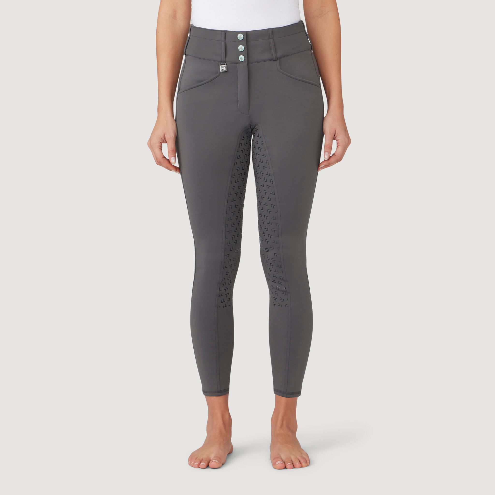 Romfh Women's Evelyn 3 Button Full Grip Breeches - Greystoke - Romfh ...