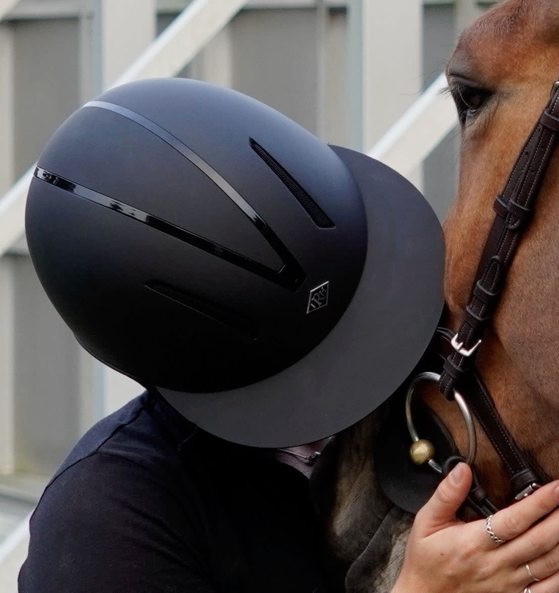 IRH F1 Wide Brim Helmet - Matte Navy/Gloss Navy - IRH-WBF1-Matte Navy ...