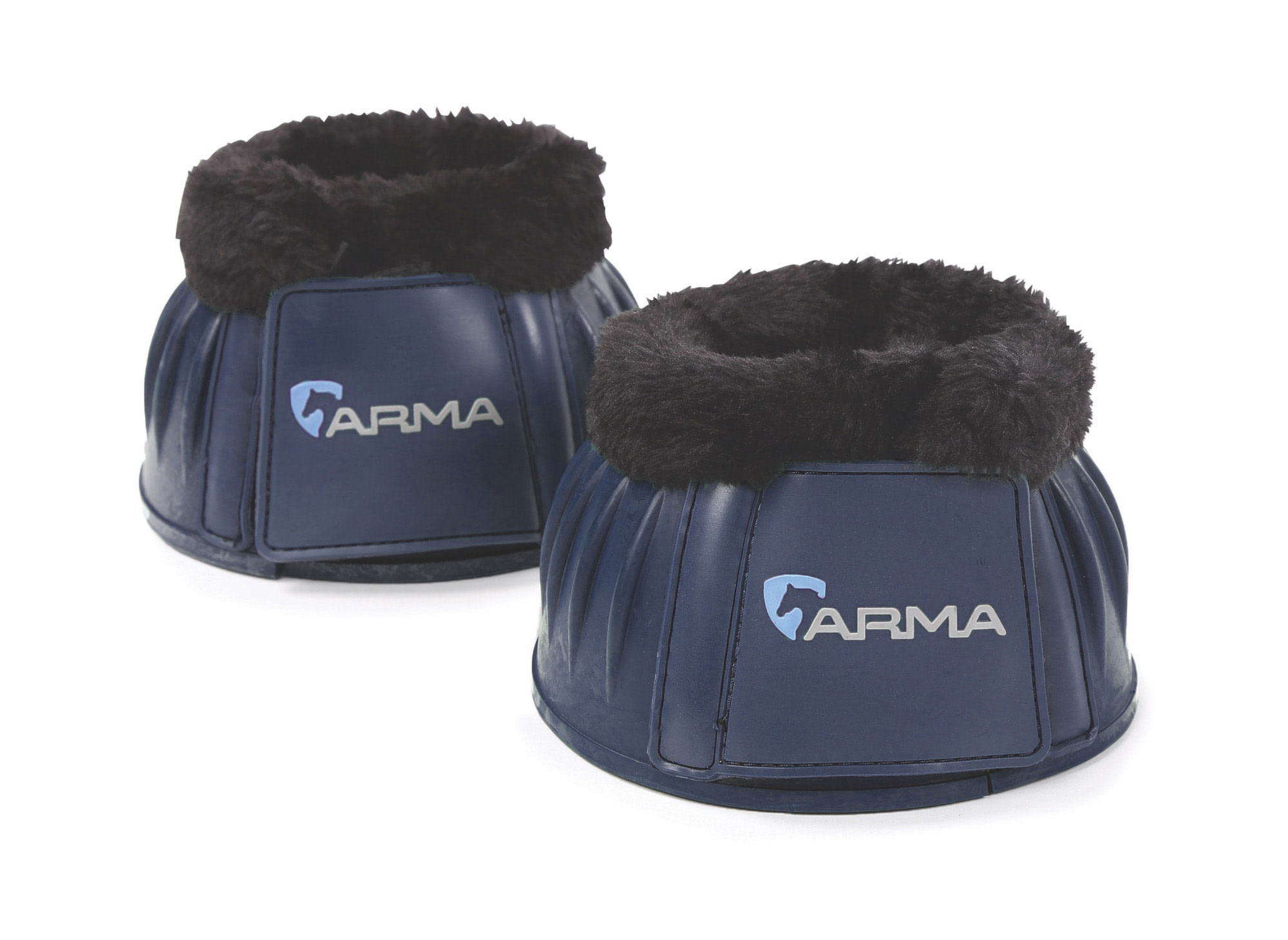 Shires ARMA Fleece Trim Over Reach Boots - Navy - Arma-134F-NAVY - Bit ...