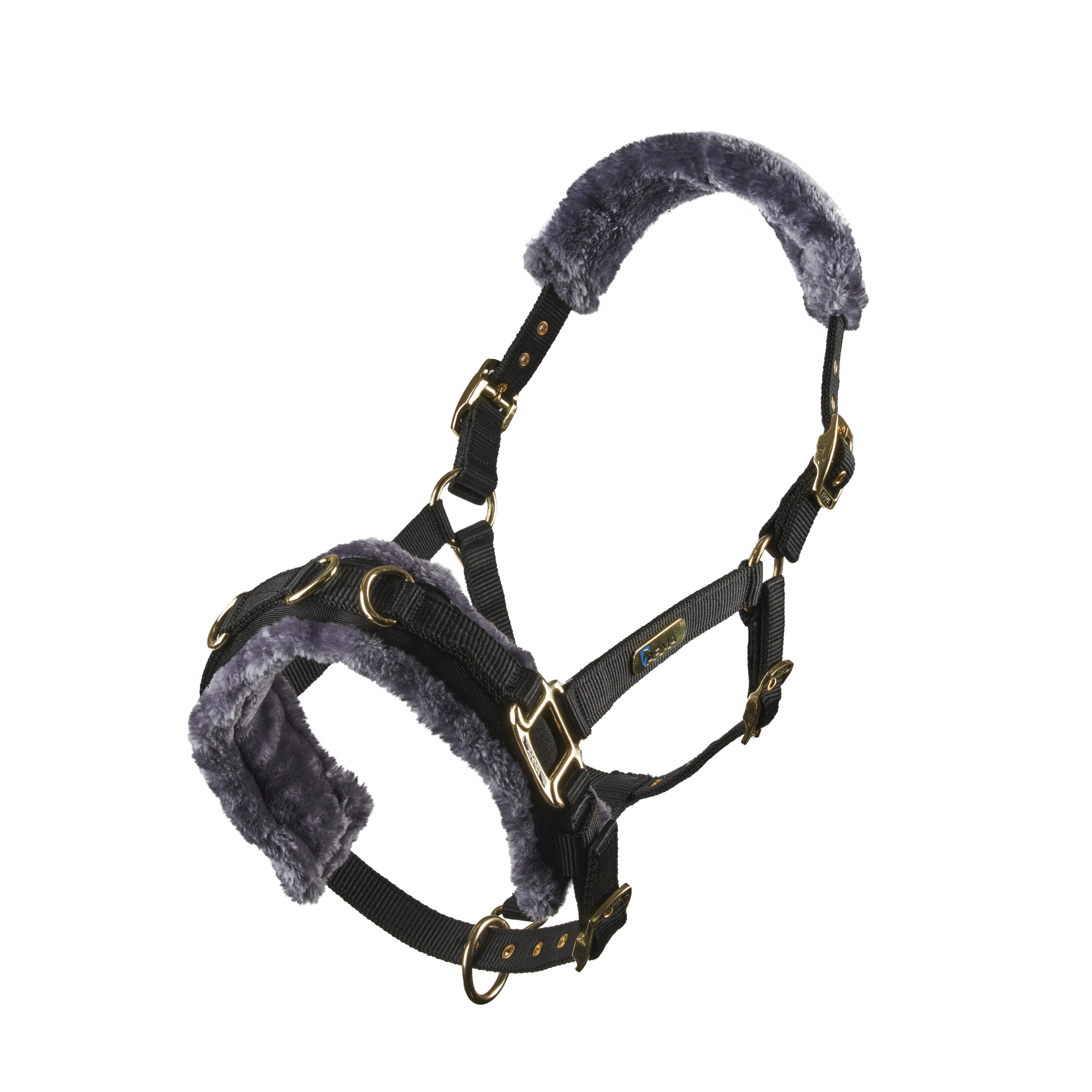 Shires Fleece Lined Lunge Cavesson - Black - Shires-4168-BLK - Bit of ...