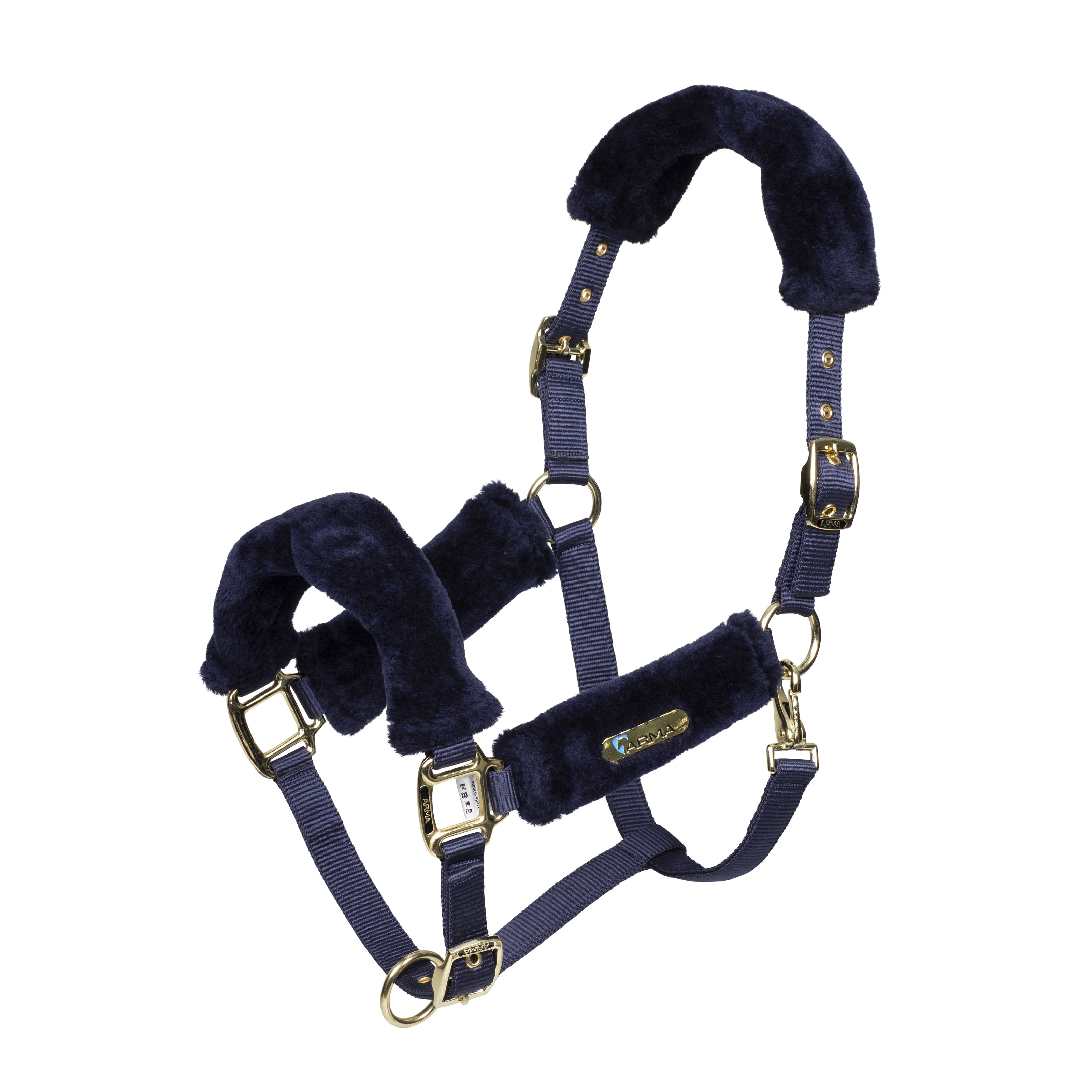 Shires ARMA Fleece Headcollar - Navy - ARMA-10501-NAVY - Bit of Britain