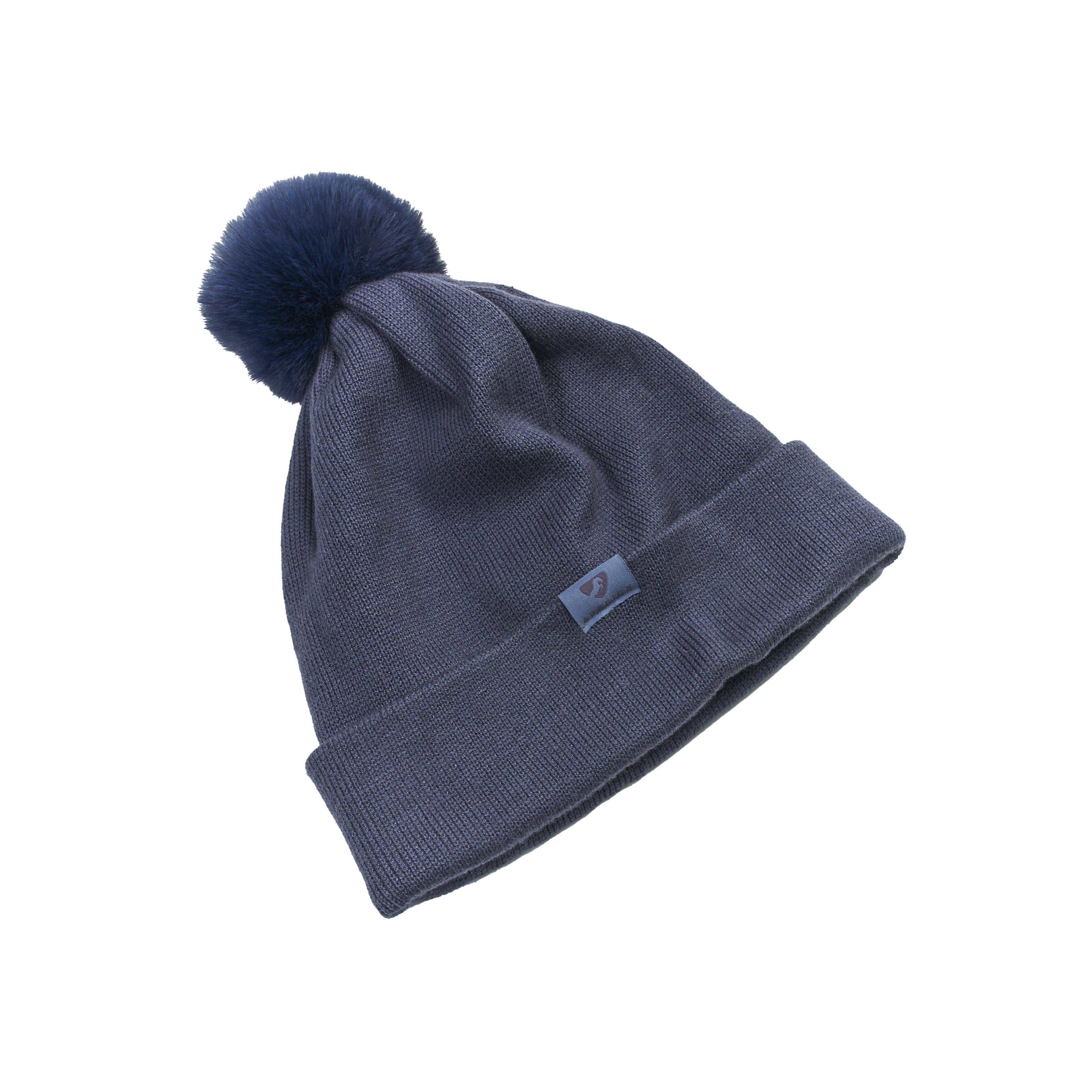 Shires Aubrion Fleece Lined Bobble Hat - Blue - Aubrion-10165-BLUE ...