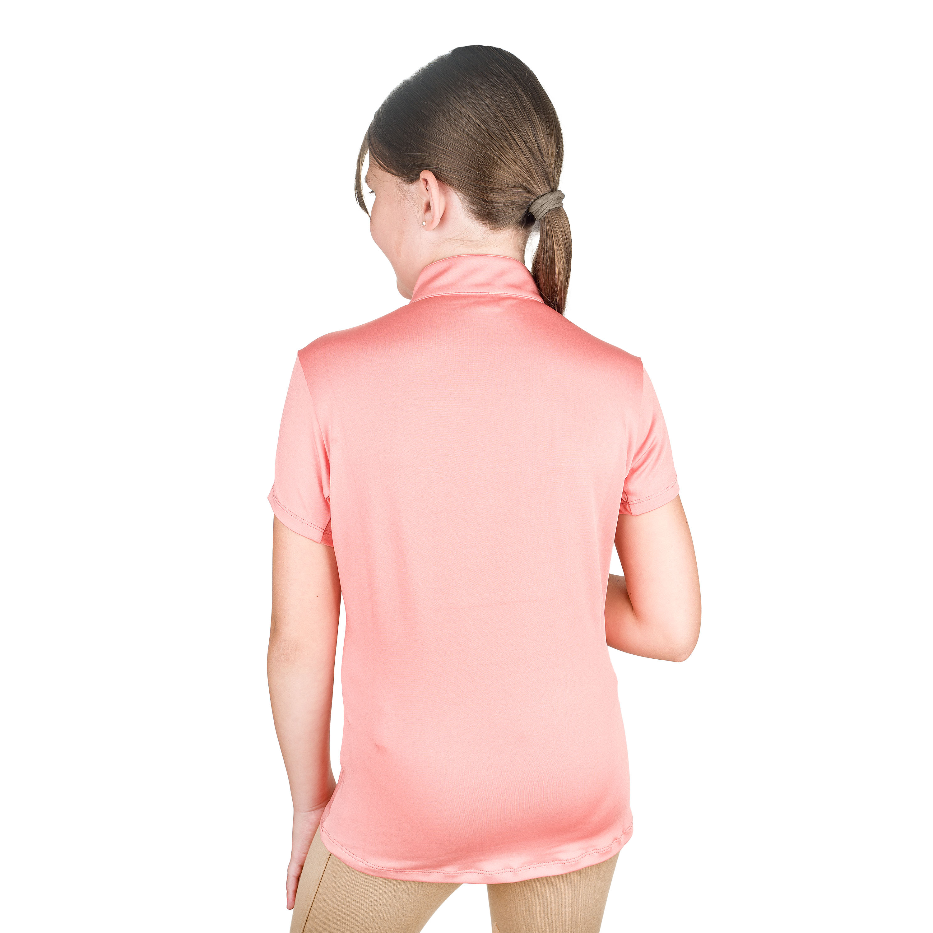 Equistar Kids' Short Sleeve 1/4 Zip Sun Shirt - Peachy - Equistar ...