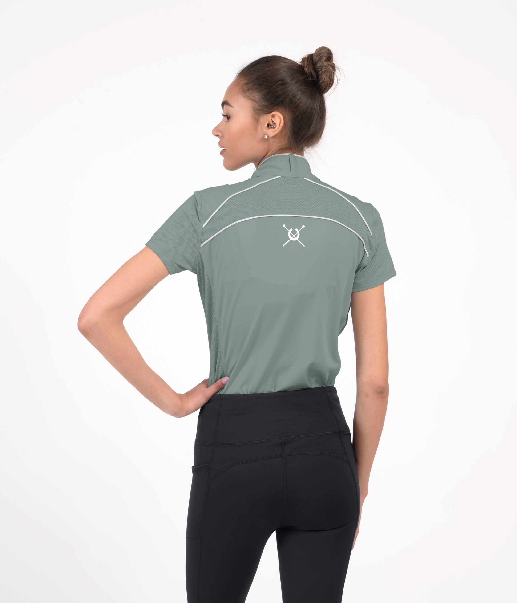 Chestnut Bay Women's Performance Rider SkyCool Sport Short Sleeve Shirt ...