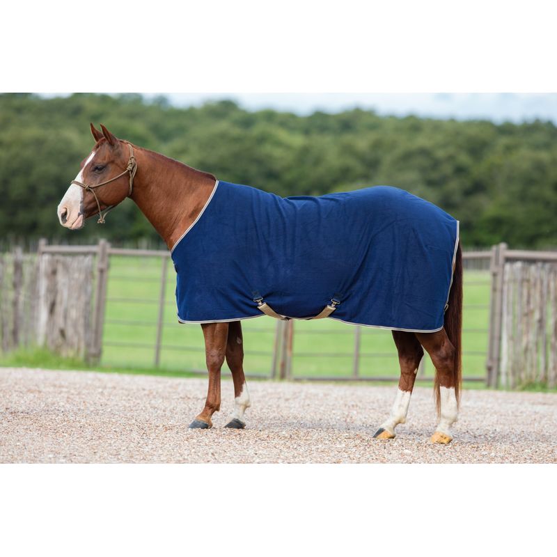 READY TO SHIP: Fleece Cooler - 81 - Navy/Tan/Navy - Bit of Britain