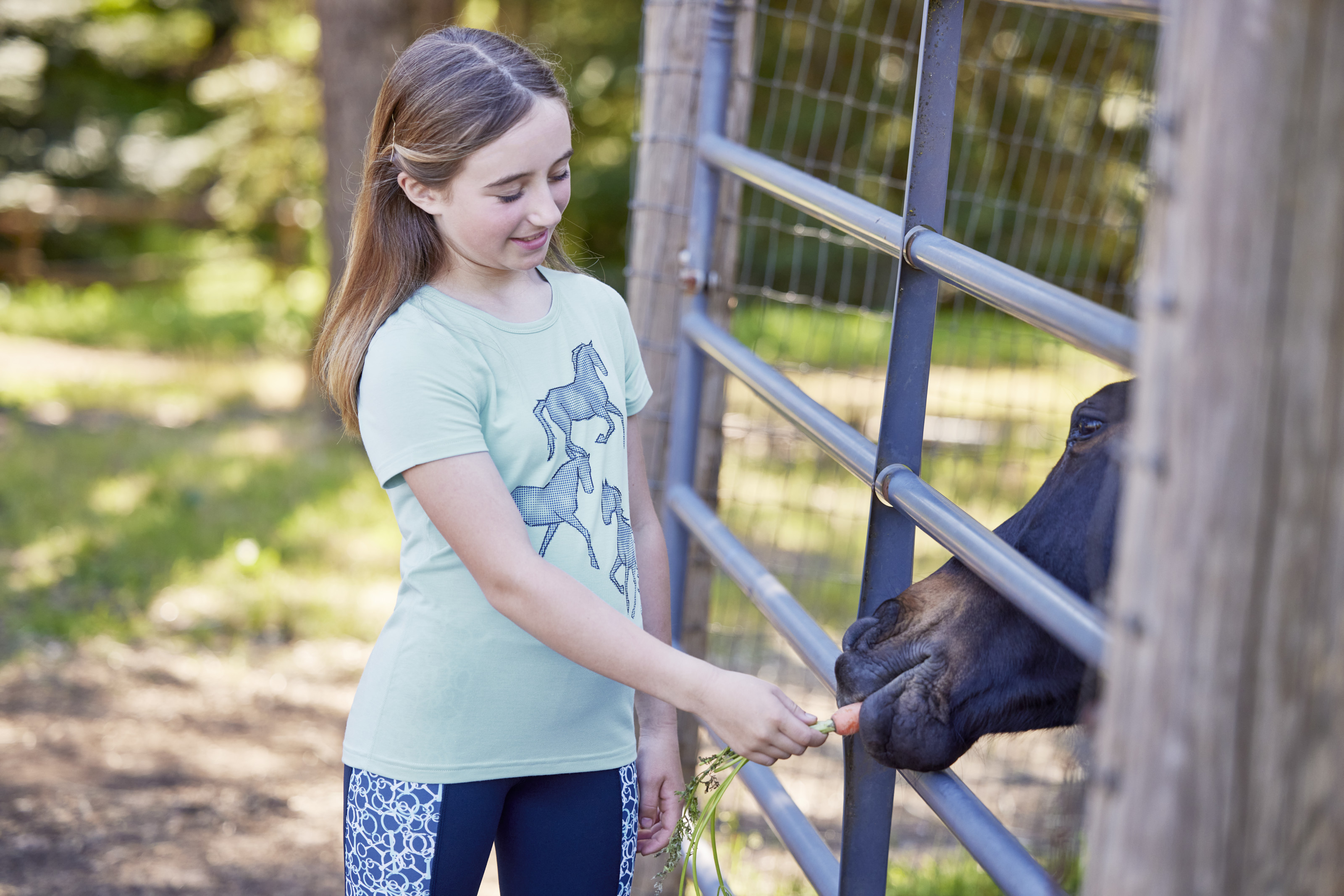 Kerrits Kids' Trinity Horse Tee - High Tide - Kerrits-60326-HIGHTIDE ...