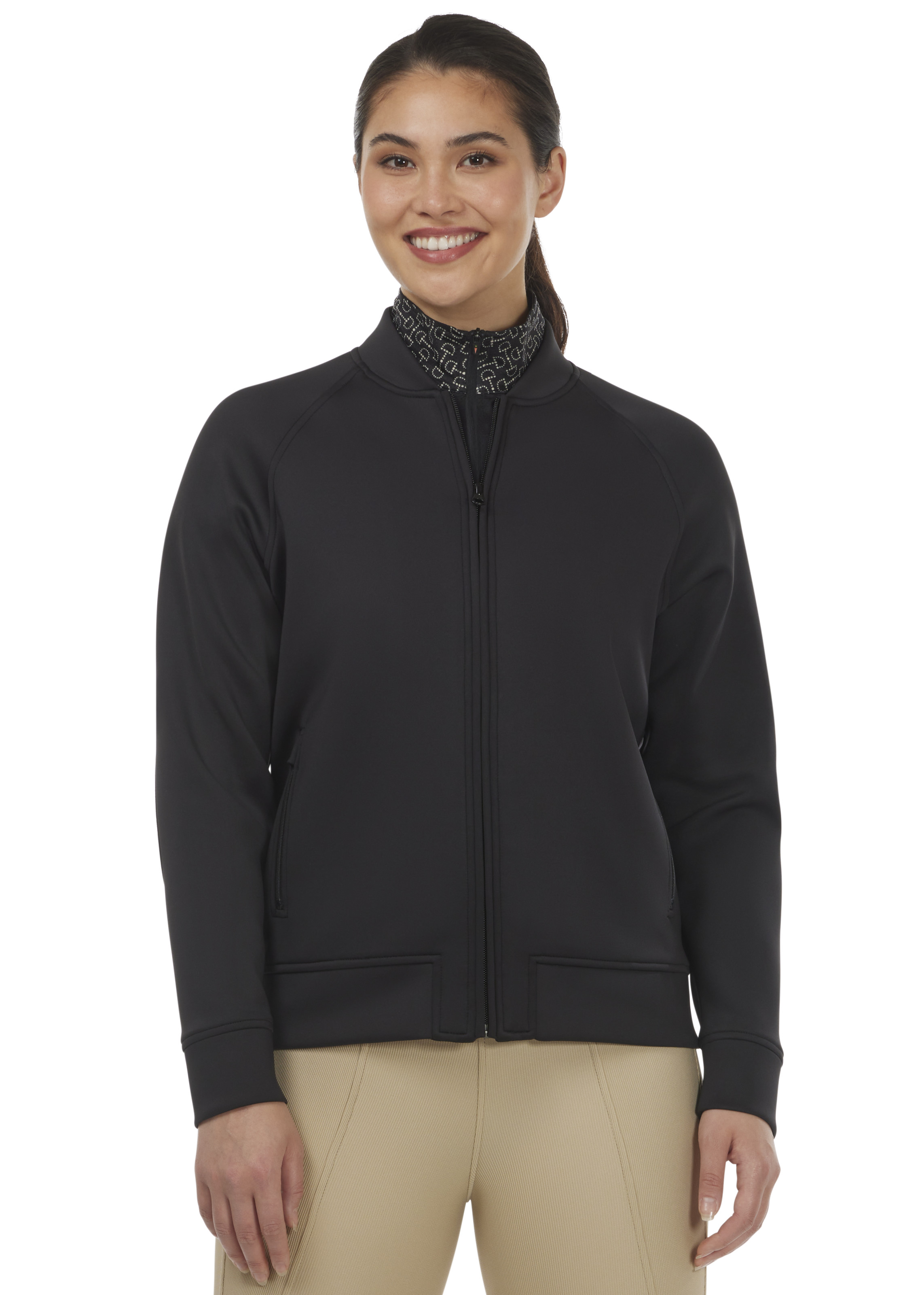 EQL Women's Bits N Crops Bomber Jacket - Black - EQL-71039-BLK - Bit of ...