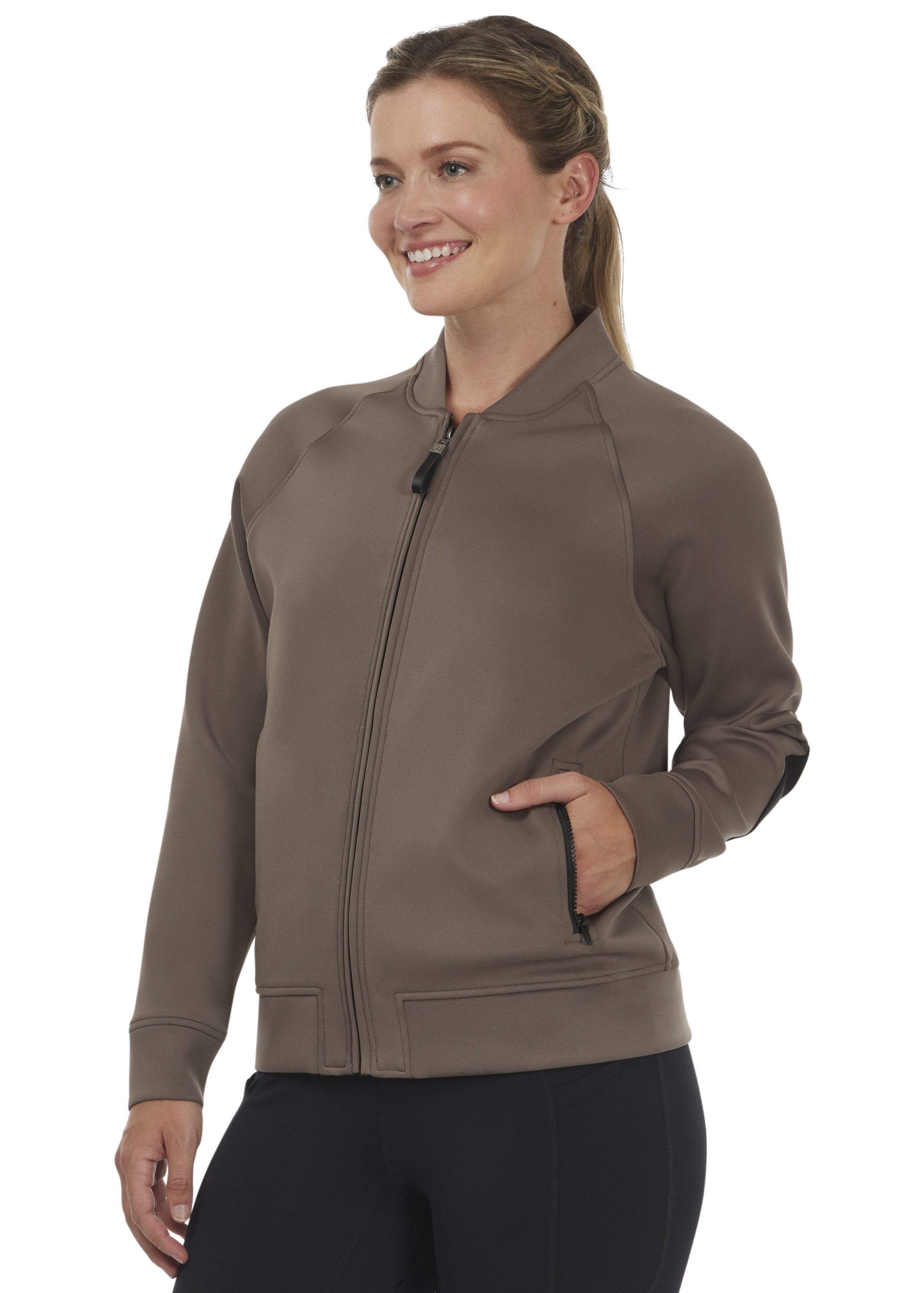 EQL Women's Bits N Crops Bomber Jacket - Mink - EQL-71039-MINK - Bit of ...