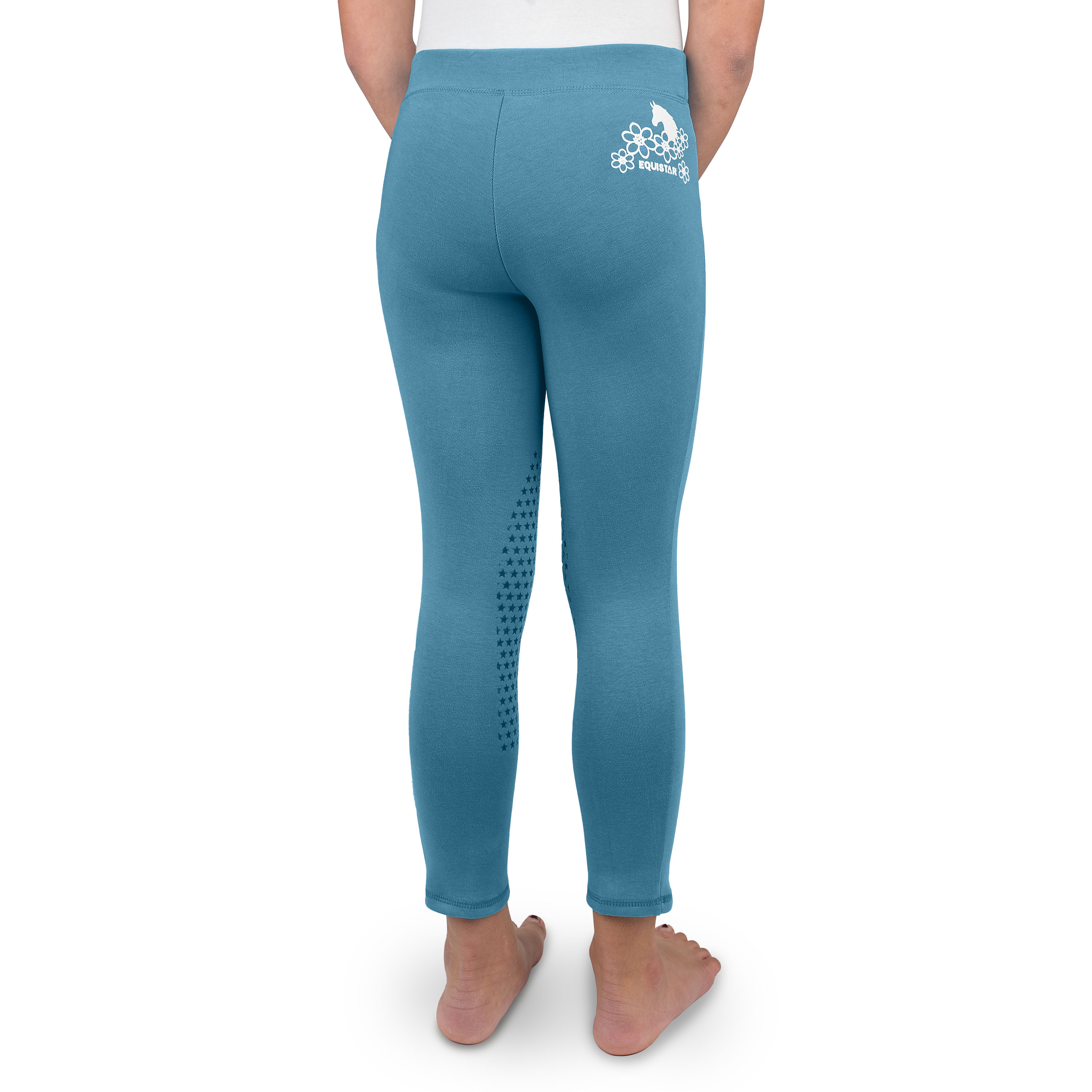 Equistar Kids' Rider Tights - Teal Blue - Equistar-832011-TLBLU - Bit ...