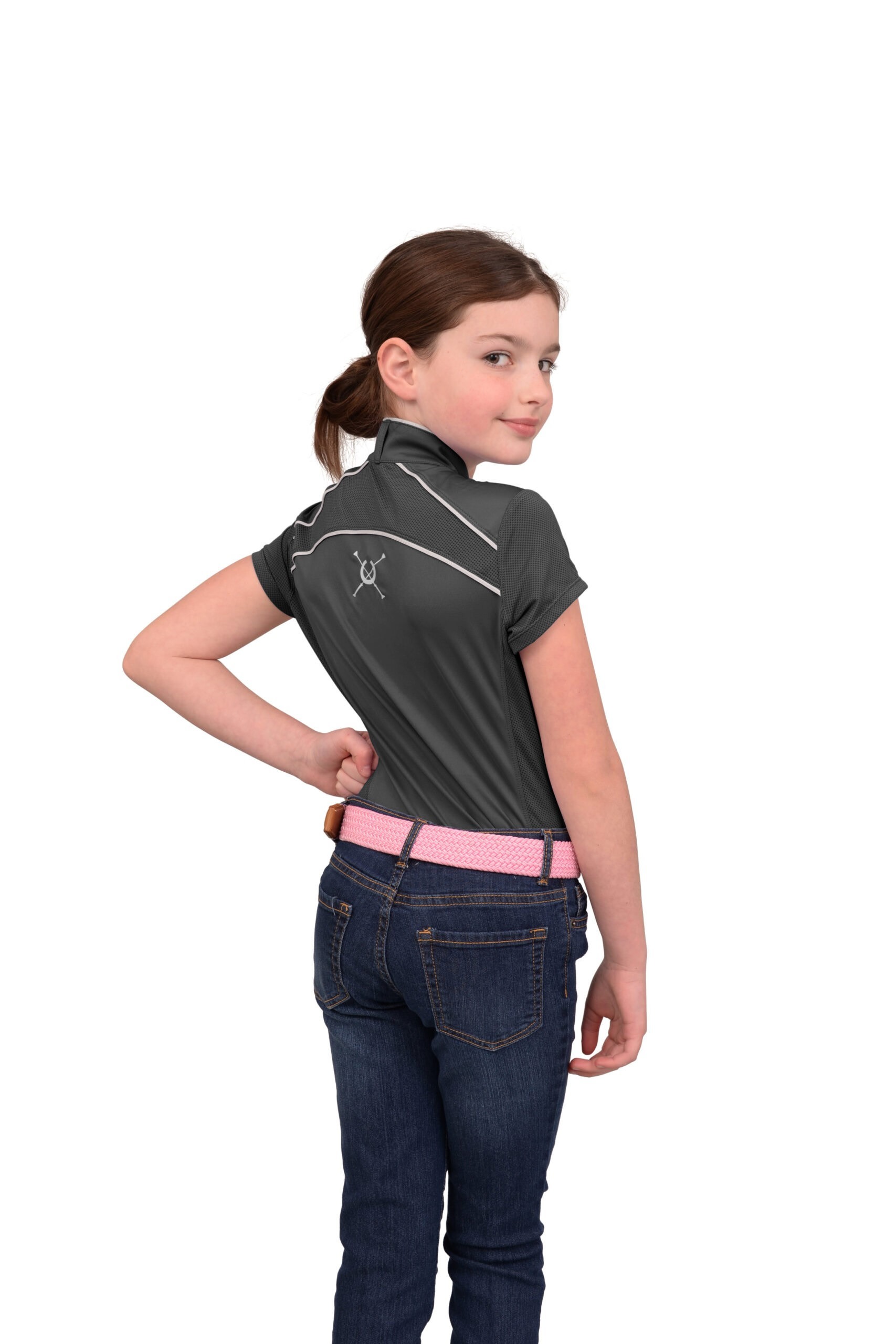 Chestnut Bay Kids' Performance Rider SkyCool Sport Short Sleeve Shirt ...