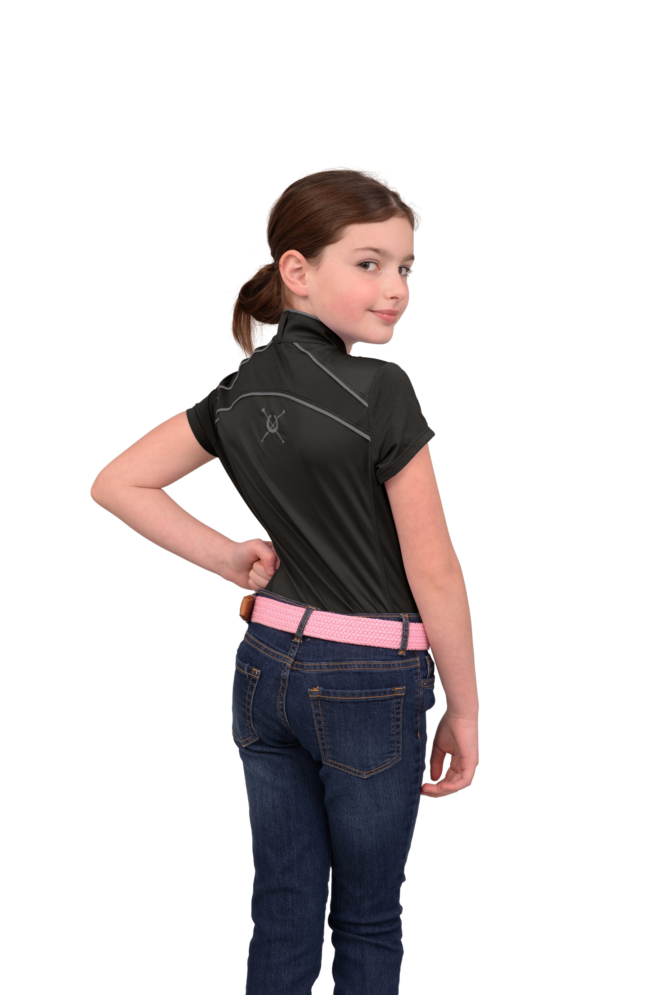 Chestnut Bay Kids' Performance Rider SkyCool Sport Short Sleeve Shirt ...