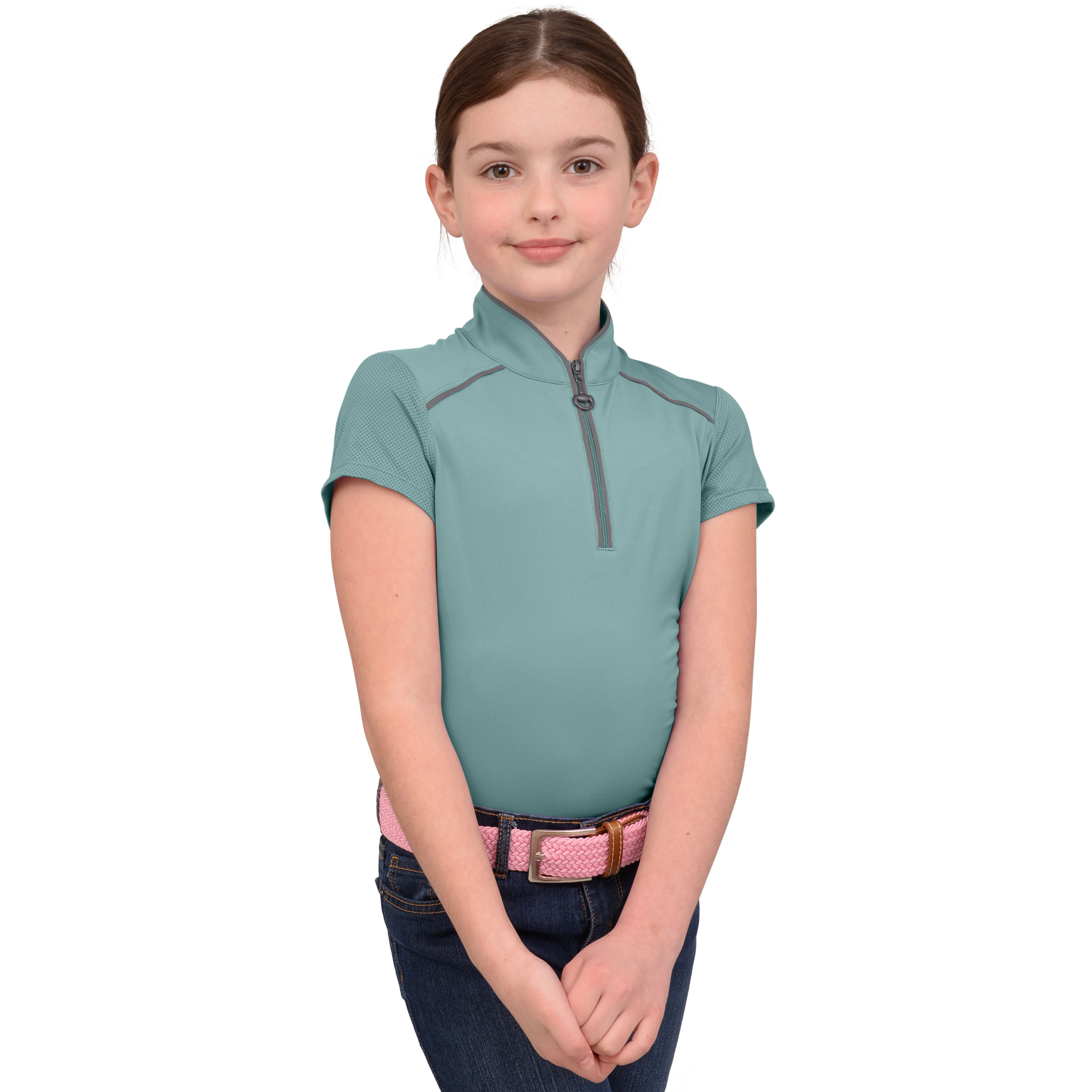Chestnut Bay Kids' Performance Rider SkyCool Sport Short Sleeve Shirt ...