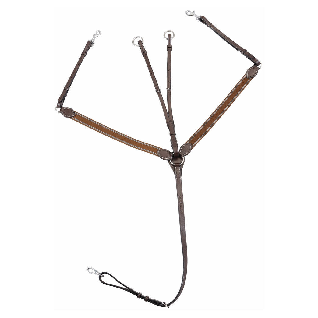 Henri de Rivel Pro Elastic Breastplate Martingale w/Running Attachment ...