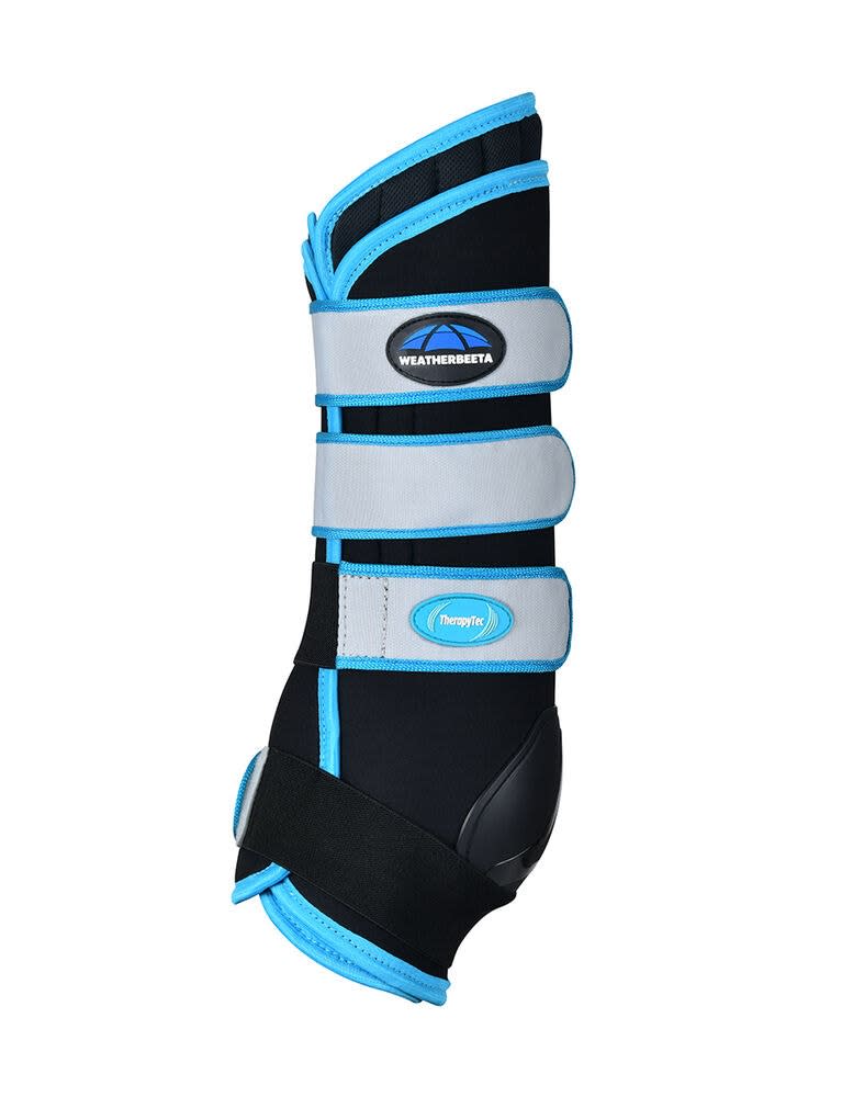 Weatherbeeta Therapy-Tec Stable Boot Wraps - Black/Blue - Weatherbeeta ...