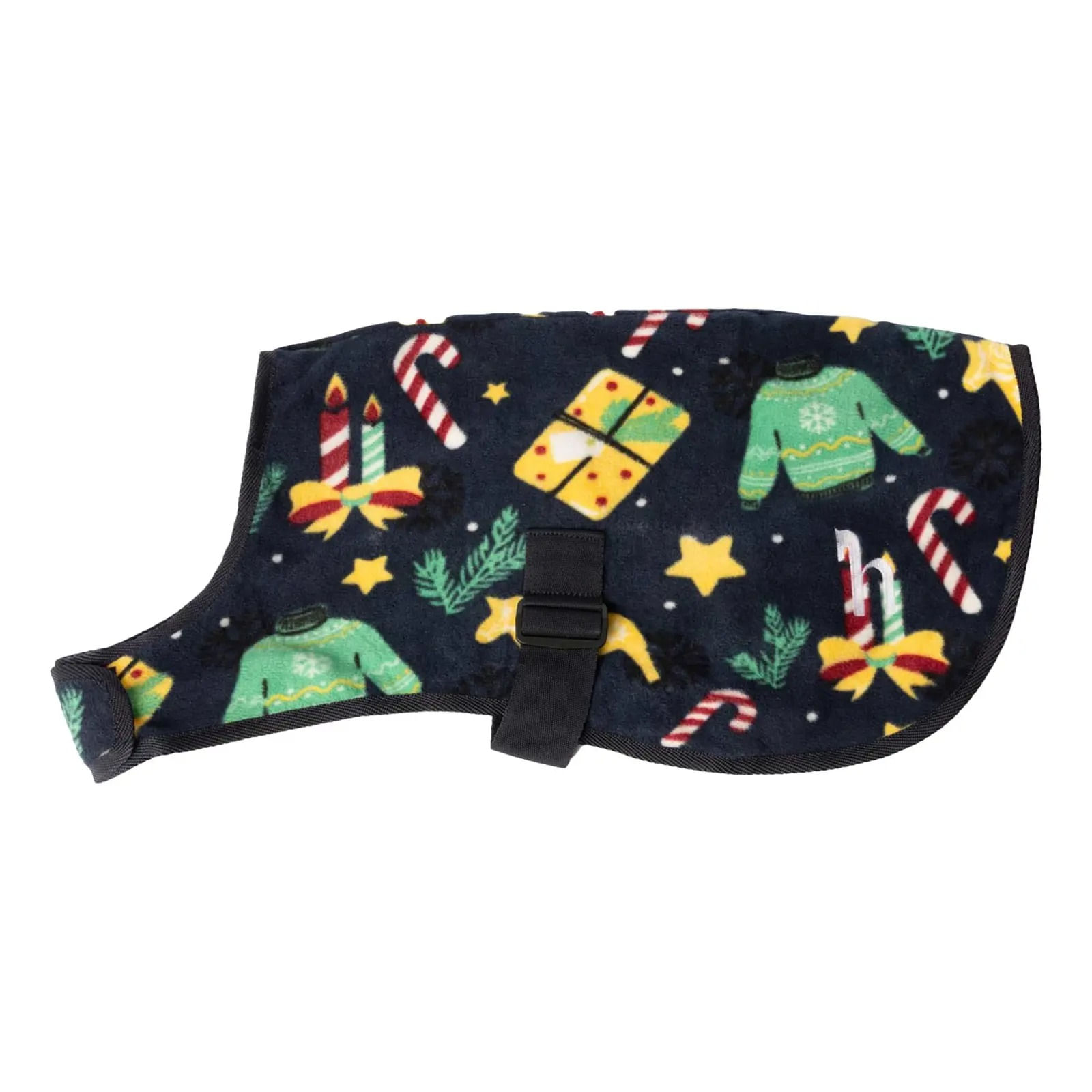 Horze Santa Dog Fleece Coat - Christmas Jumper Print - Horze-50UACD4-CJ ...