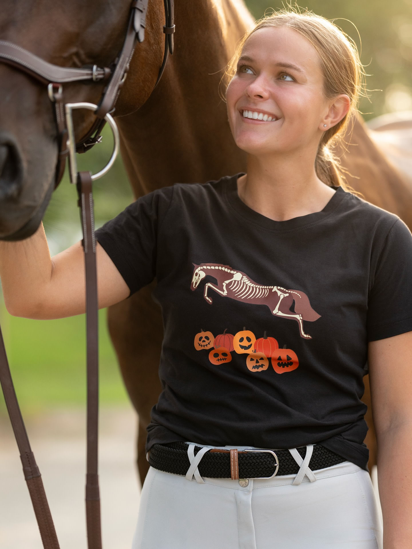 OUTLET: Women's Halloween Tee - Medium - Pumpkin Jumper - Bit of Britain