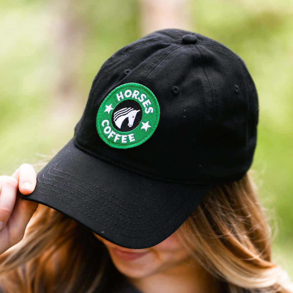 Dapplebay Barn Ball Cap - Horses & Coffee - Dapplebay-BNX102994-Horses ...