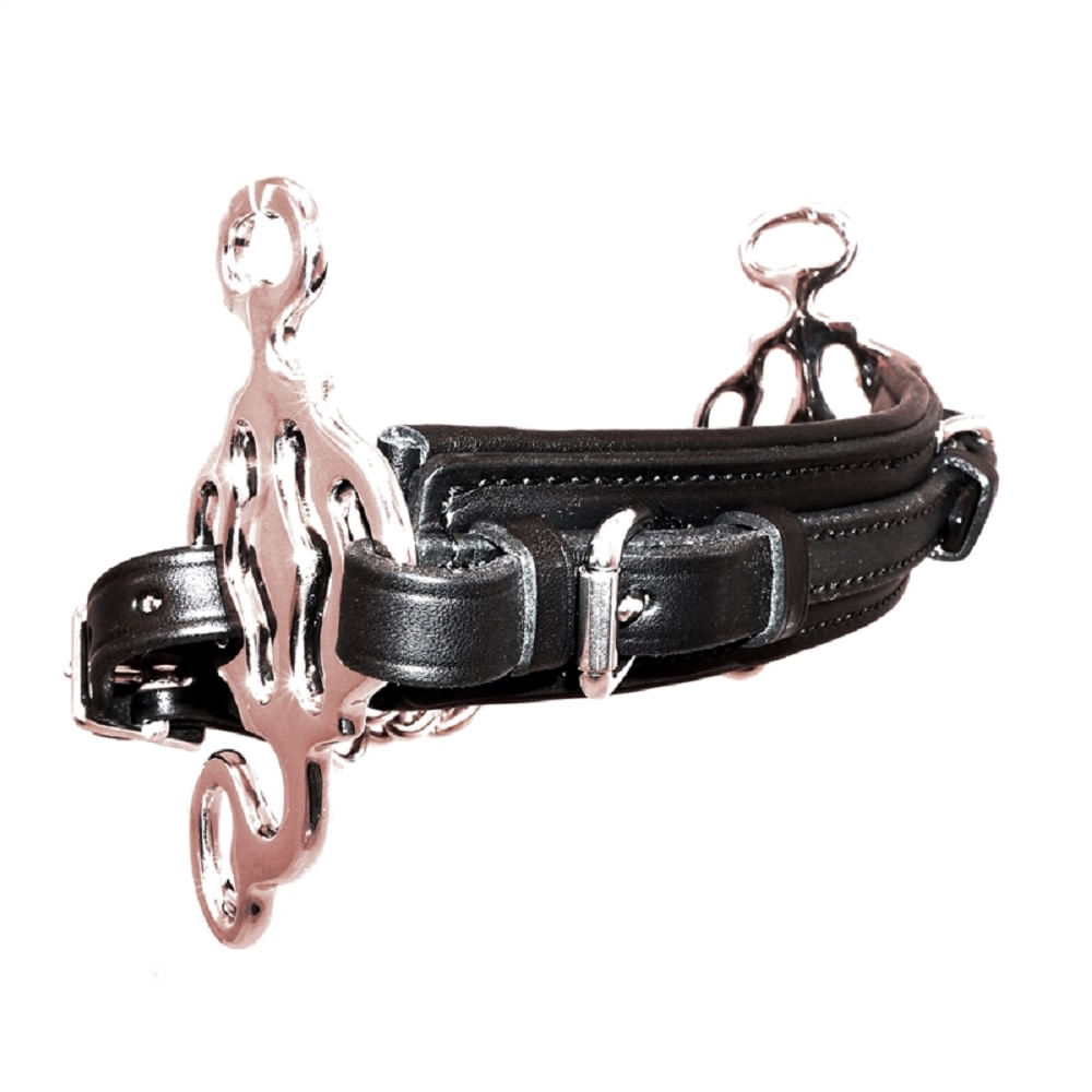 OUTLET: Roundabout Hackamore - Horse w/Curb Chain - Black - Bit of Britain