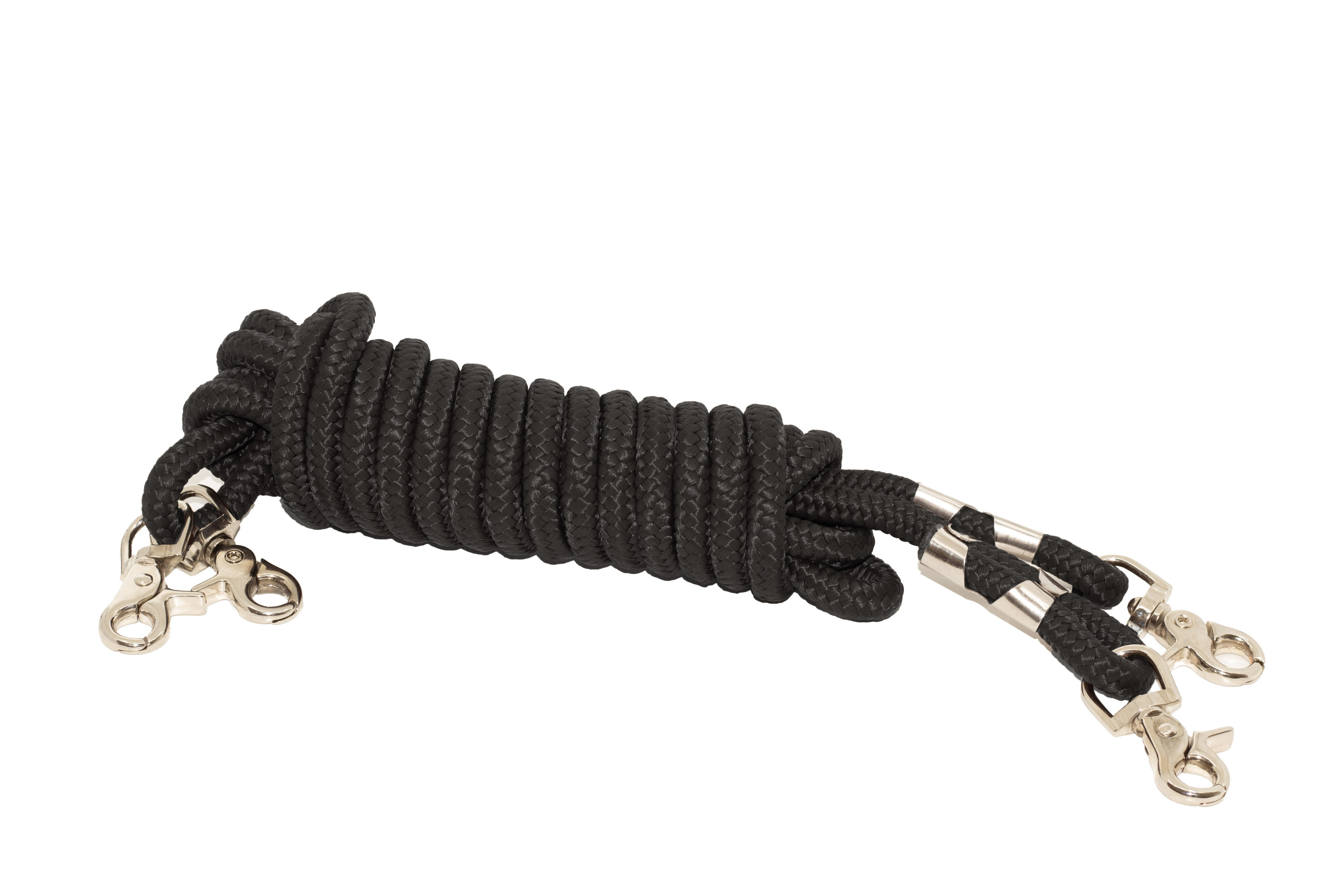 Shires ARMA Rolled Rope Draw Reins - Black - ARMA-439-BLACK - Bit of ...